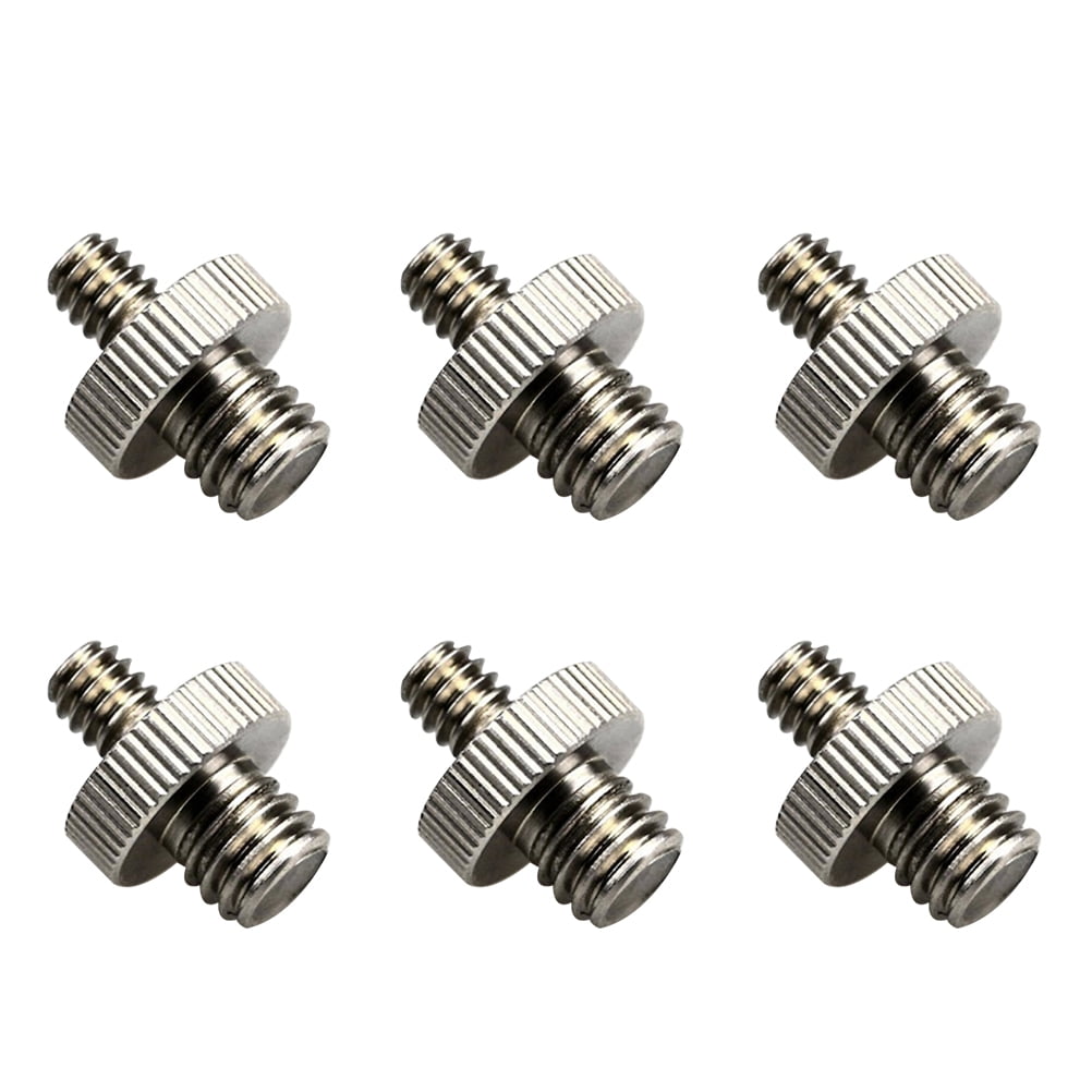 Sold 6Pcs Standard 1/4"-20 Male to 3/8"-16 Male Threaded Screw Adapter ...