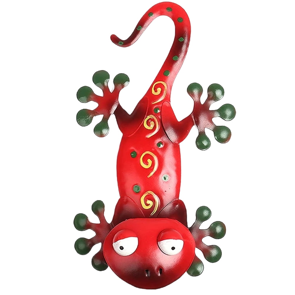 Indoors Outdoors Wall Gecko Decoration Garden Wall Cartoon Gecko Statue ...