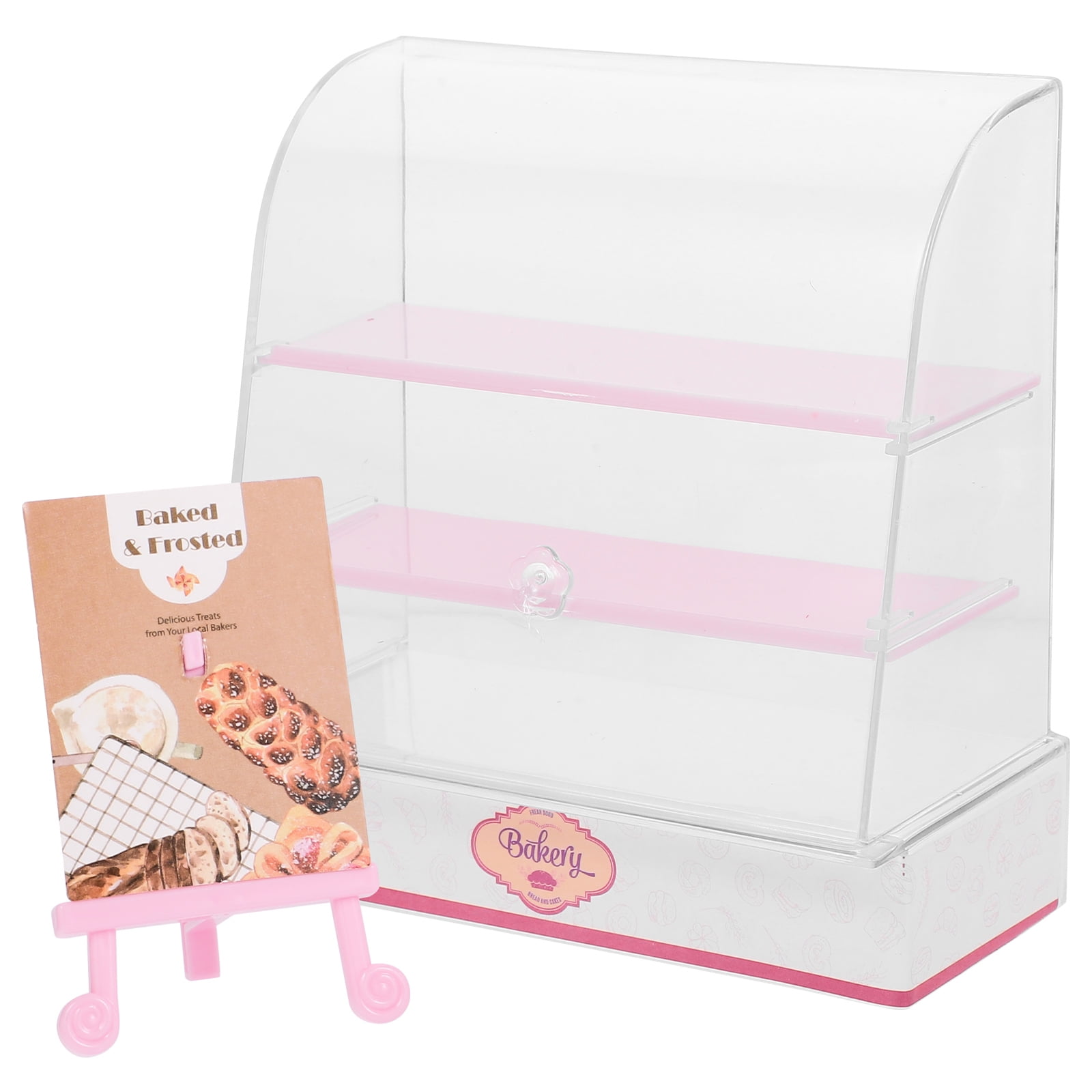 Sold Miniature Bakery Case Cake Stand Display Cabinet Doll House Store ...