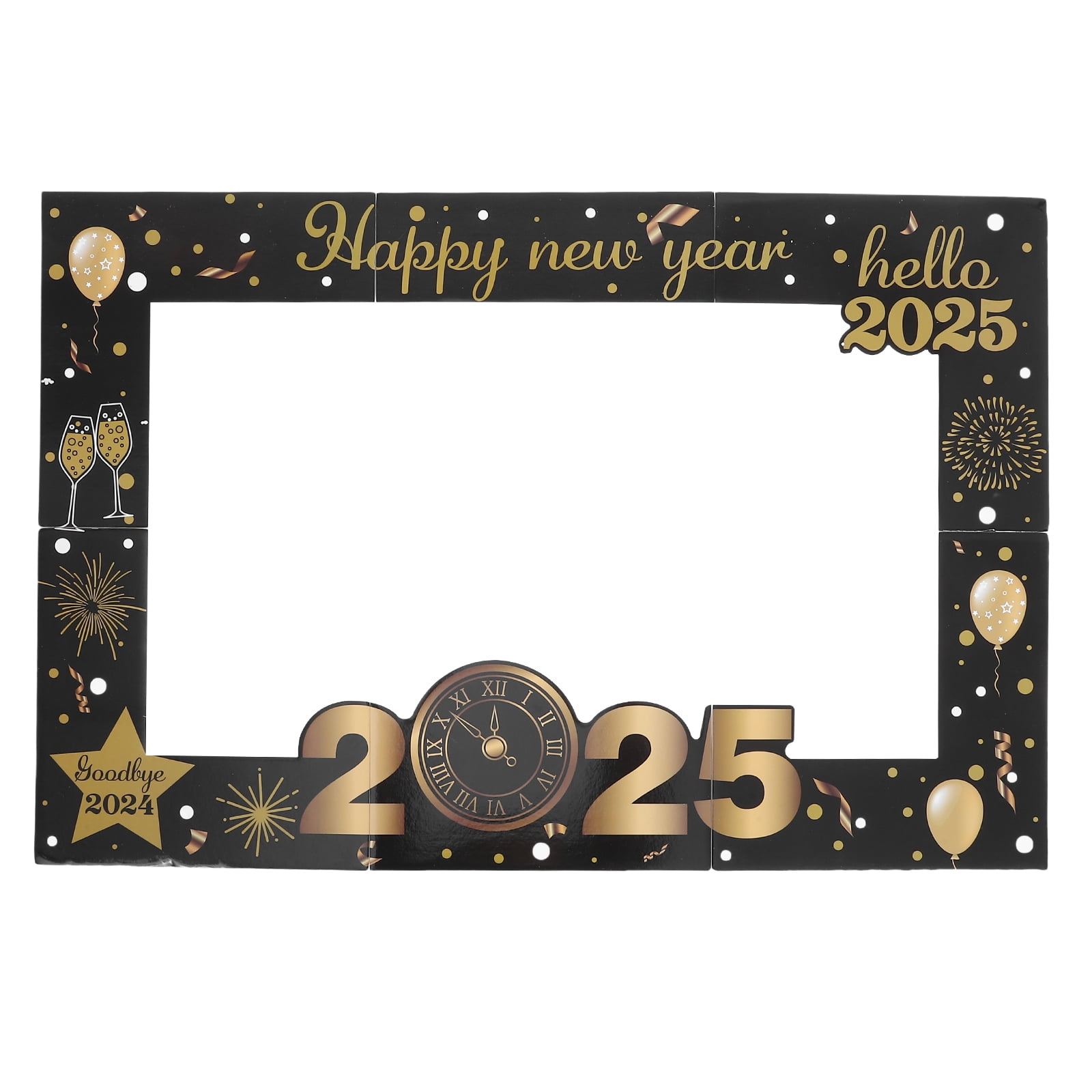Sold Novelty 2025 New Year Photo Frame New Year Photo Booth Frame for ...