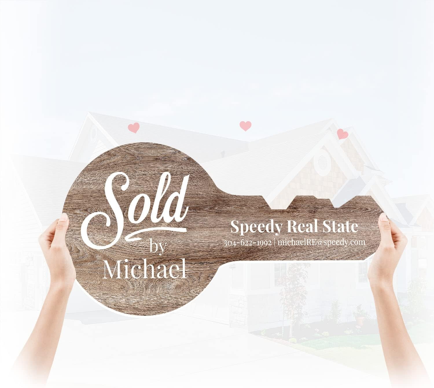 Sold Sign Real Estate Agent Gifts Giant Key Prop Photobooth Sign Prop ...