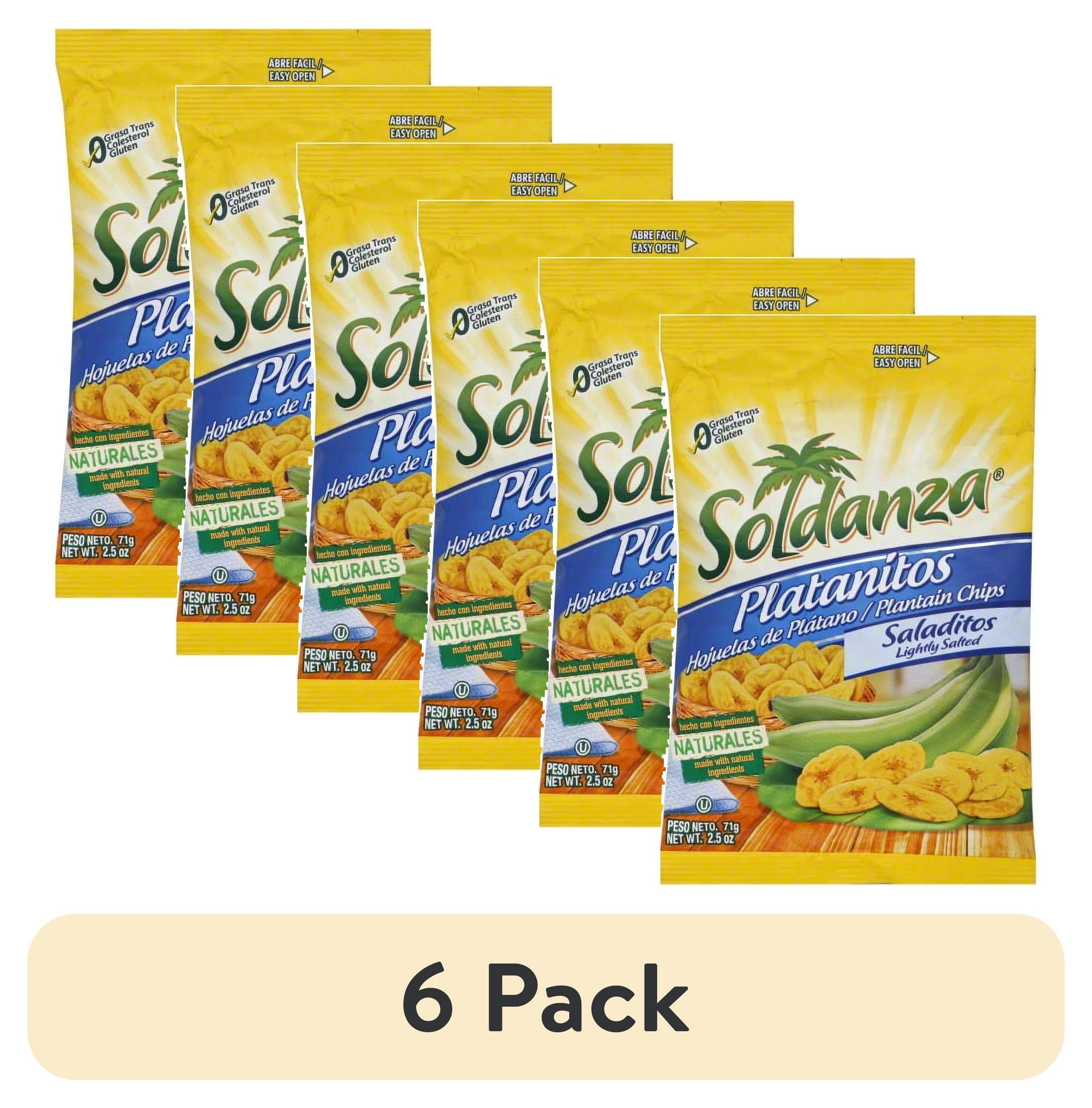 (6 pack) Soldanza Plantain Chips Lightly Salted, 2.5 oz - Walmart.com