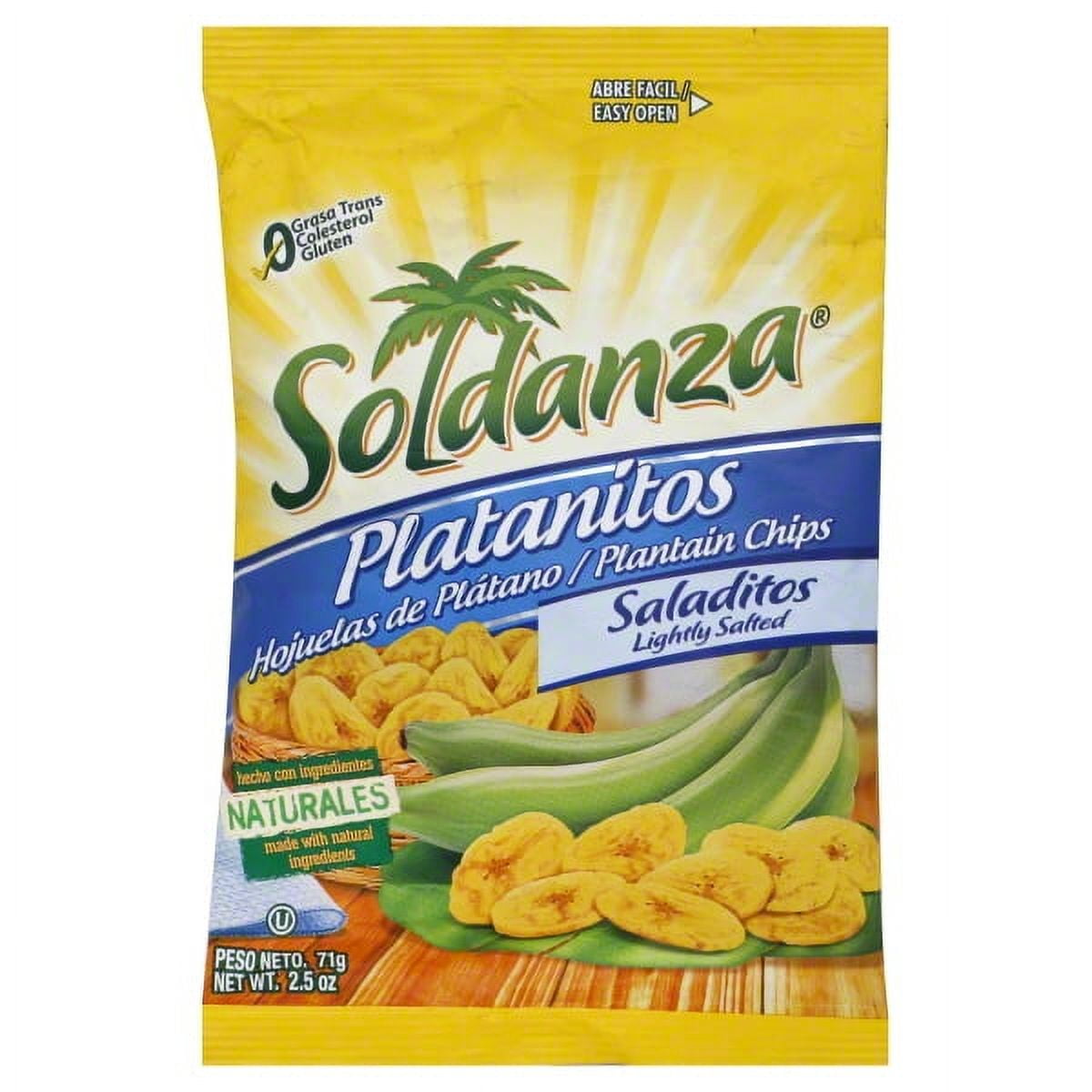 Soldanza Plantain Chips Lightly Salted, 2.5 oz - Walmart.com