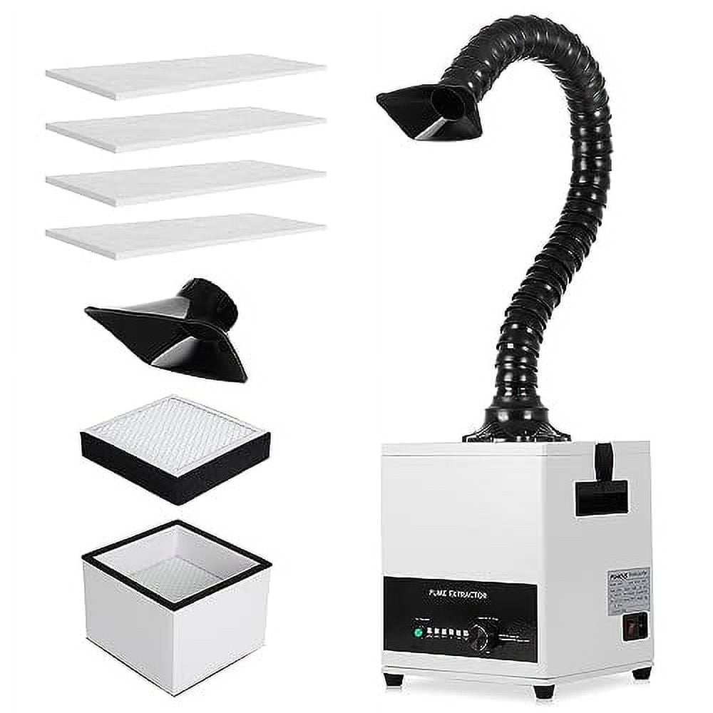 Solder Fume Extractor 100W Strong Suction 3 Stage Filter,with 12 ...