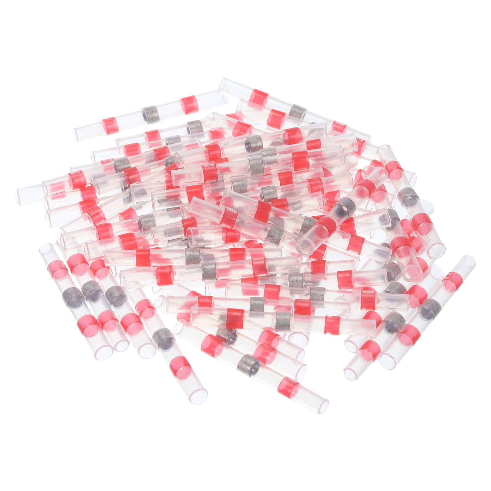 Solder Seal Wires Heat Shrink Butt Connectors 500pcs 2218 AWG Red ...