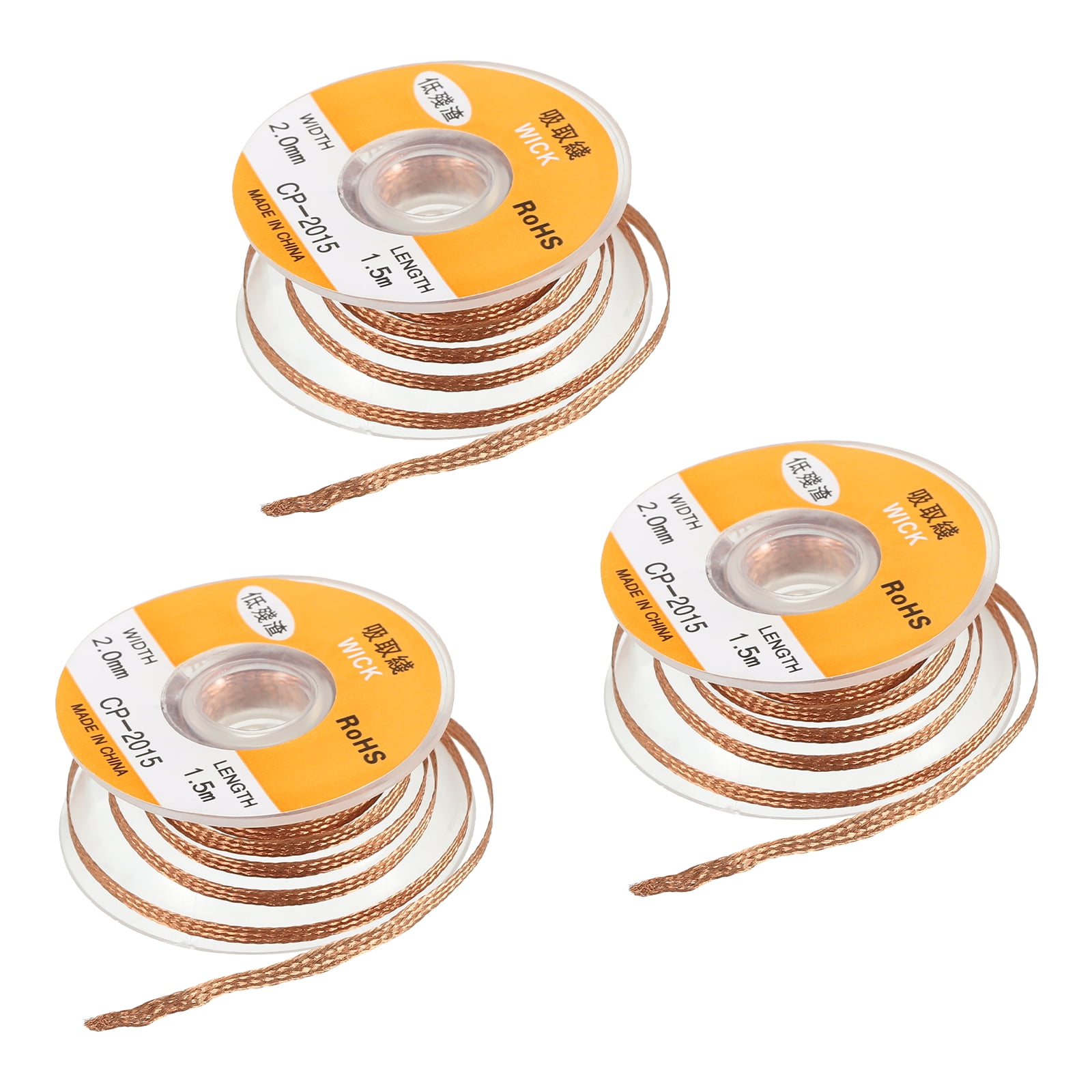 Solder Wick Braid No Clean Desoldering Wick Braid 0.08 Inch x 4.92 Feet ...