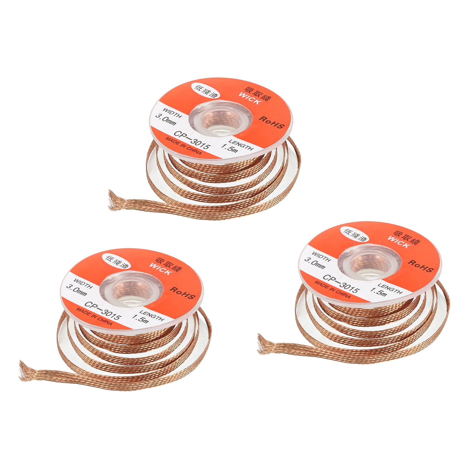 Solder Wick Braid No Clean Desoldering Wick Braid 0.12 Inch x 4.92 Feet ...