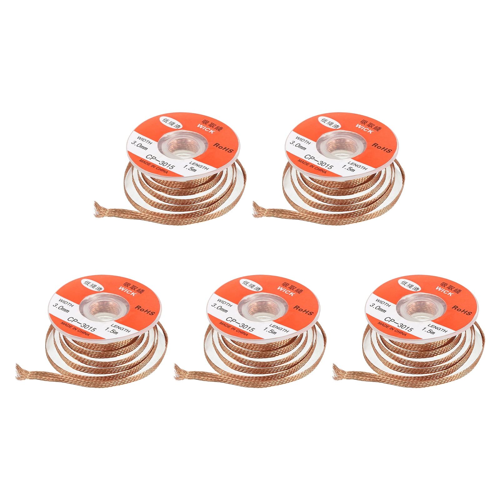 Solder Wick Braid No Clean Desoldering Wick Braid 0.12 Inch x 4.92 Feet ...