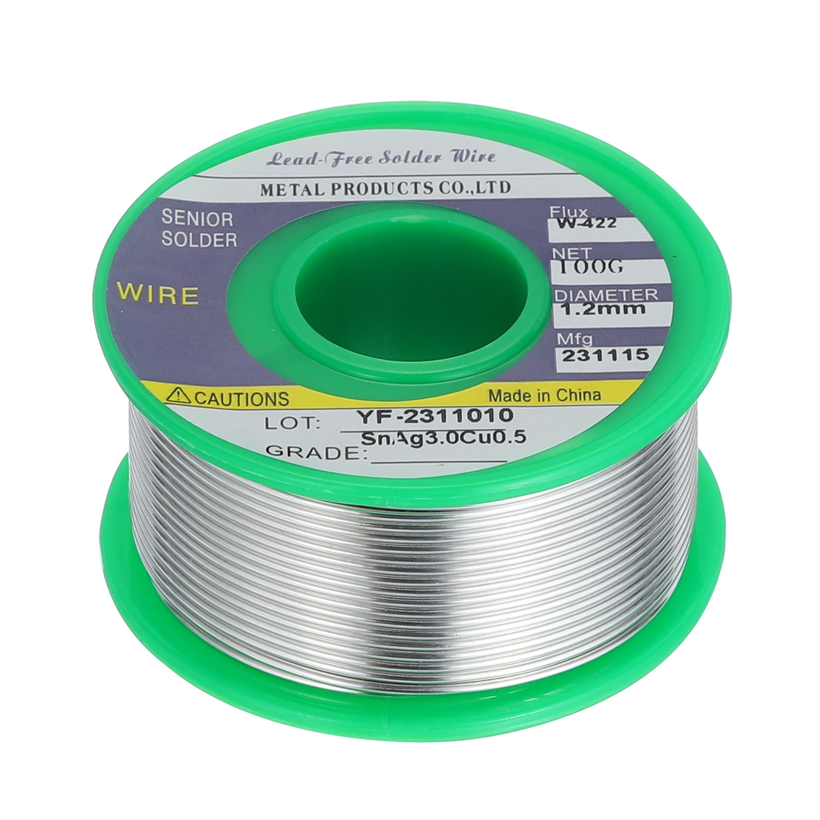 Solder Wire 100g/3.527 oz,1.2mm/0.05 Inch Sn96.5Ag3.0Cu0.5 for ...