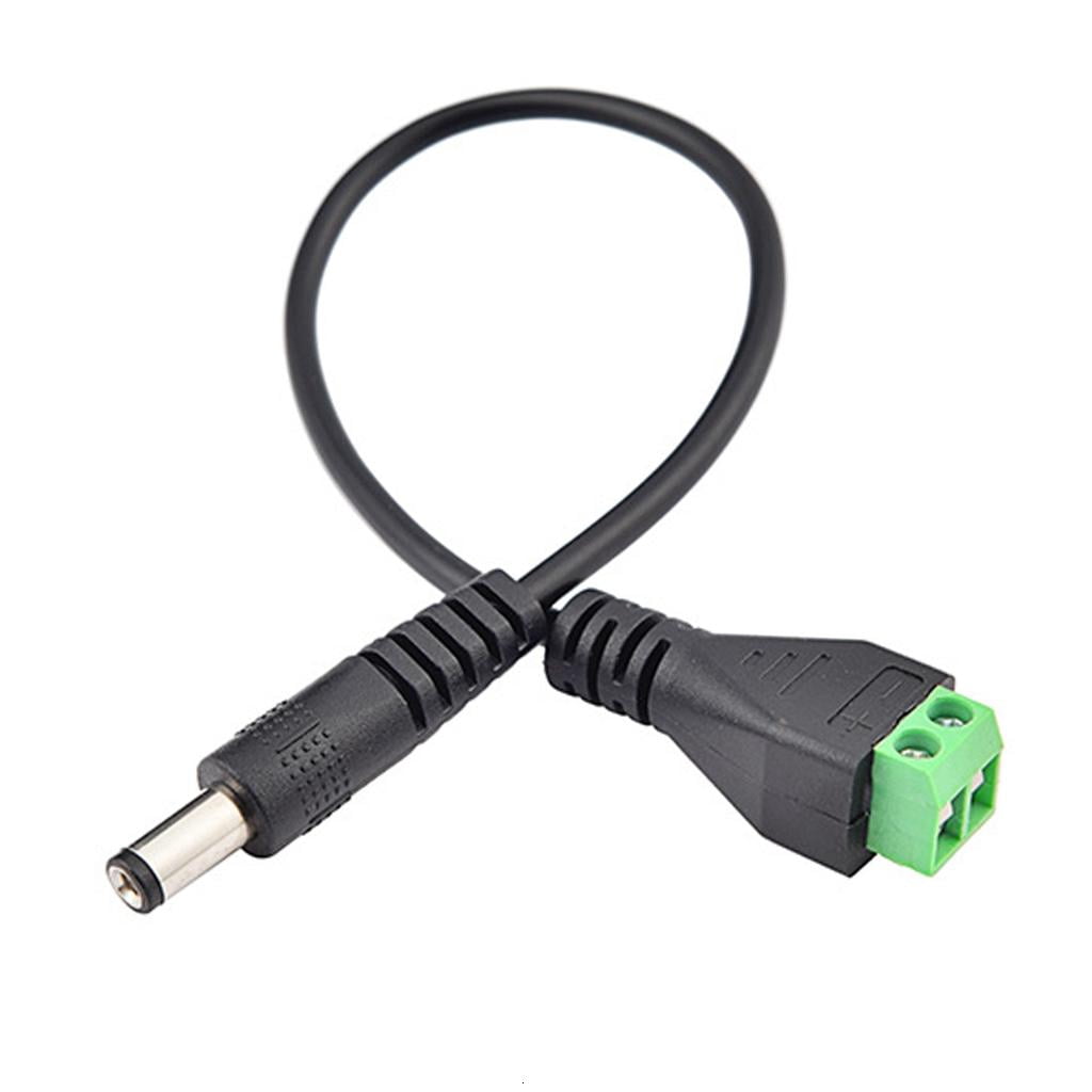 SolderFree 5.5x2.1mm Power Cord Easy Installation for CCTV LED Solar ...
