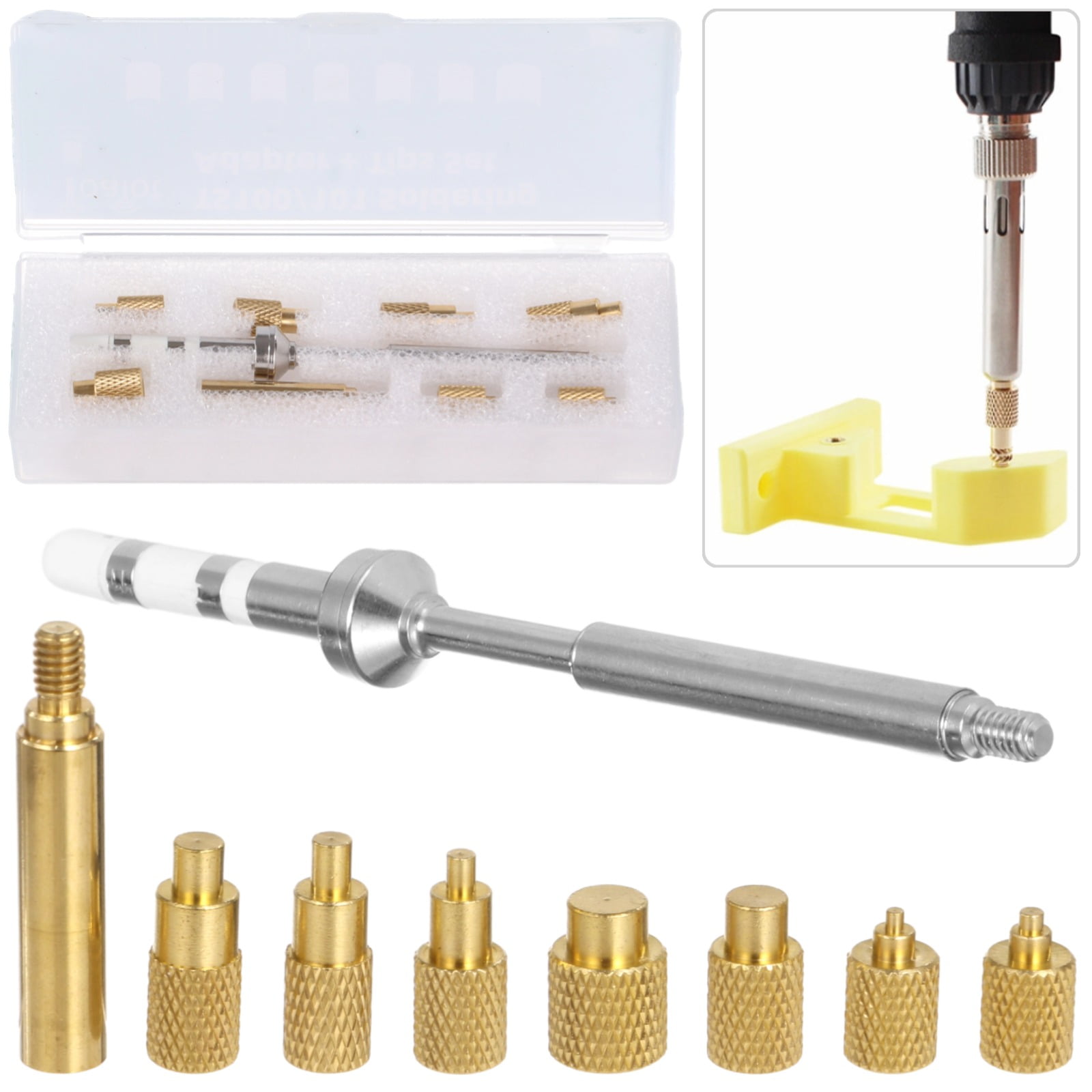 Soldering Adapter and Tips Set, Soldering Iron Tips Screw-in Set ...