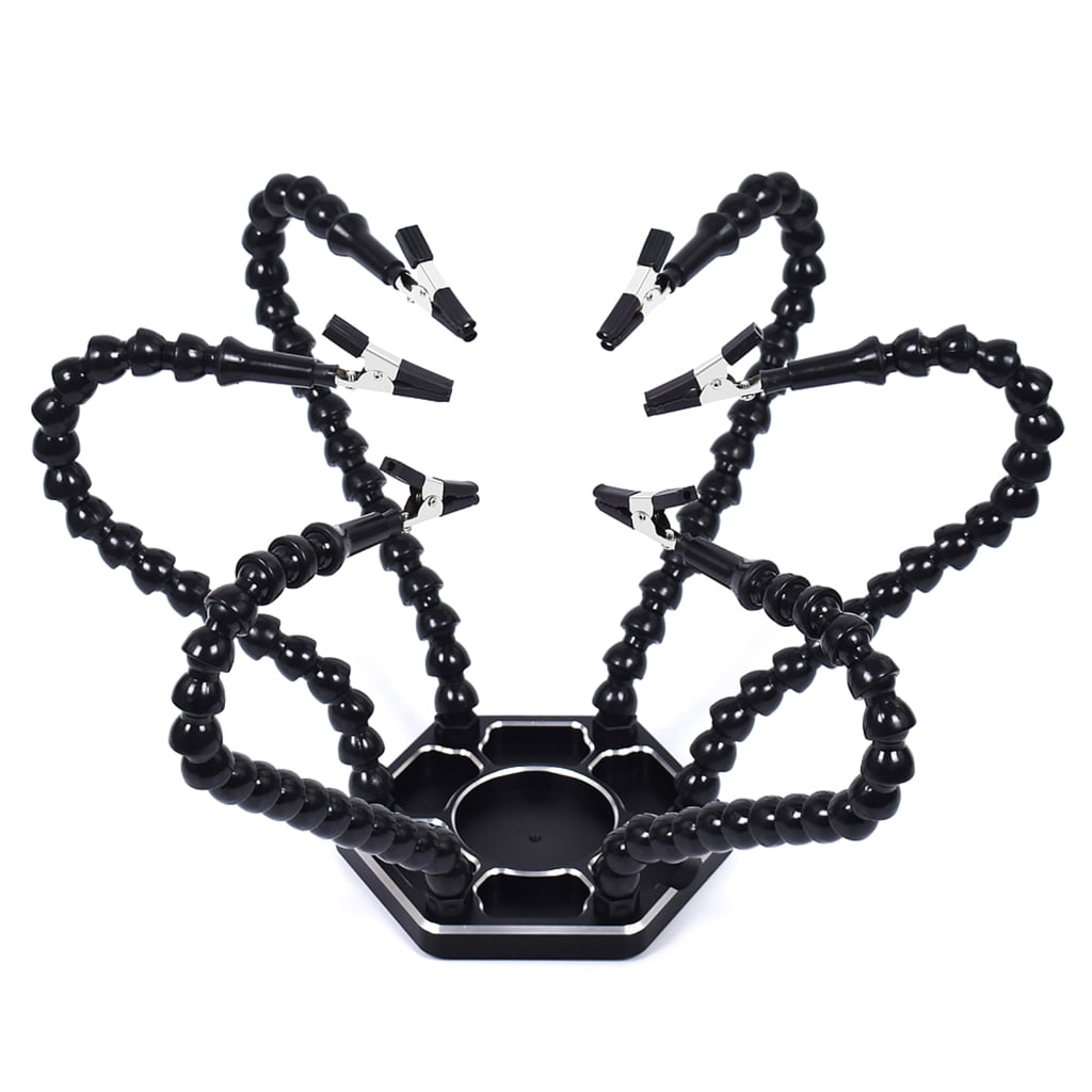 Soldering Aid with 6 Flexible Gooseneck Arms Soldering Station Third ...