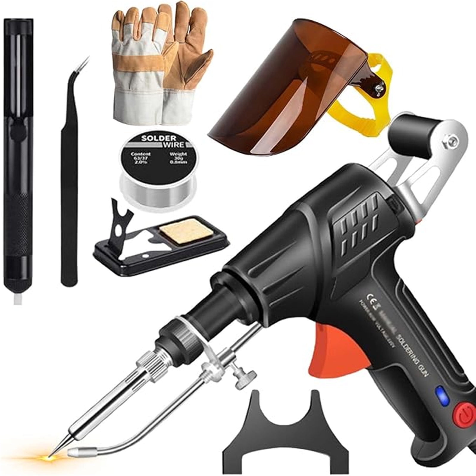 Soldering Gun Kit - Soldering Iron Kit with Adjustable Temp 180-520°C ...