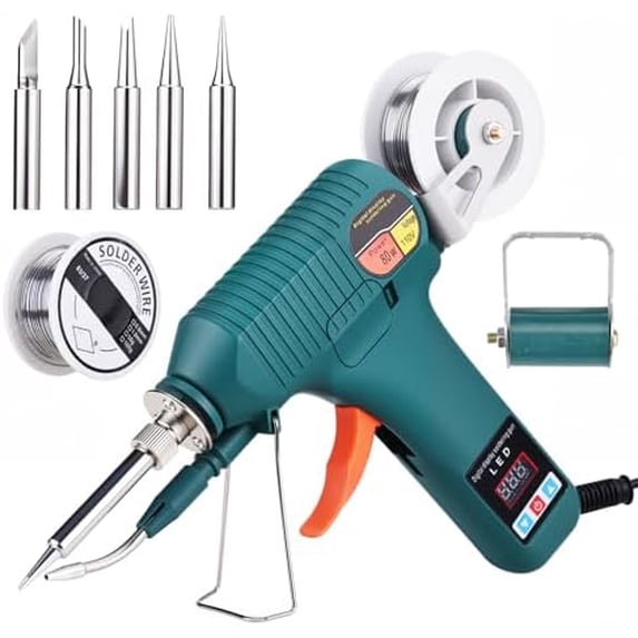 Soldering Gun Kit - Soldering Iron Kit with Adjustable Temp 180-520°C ...