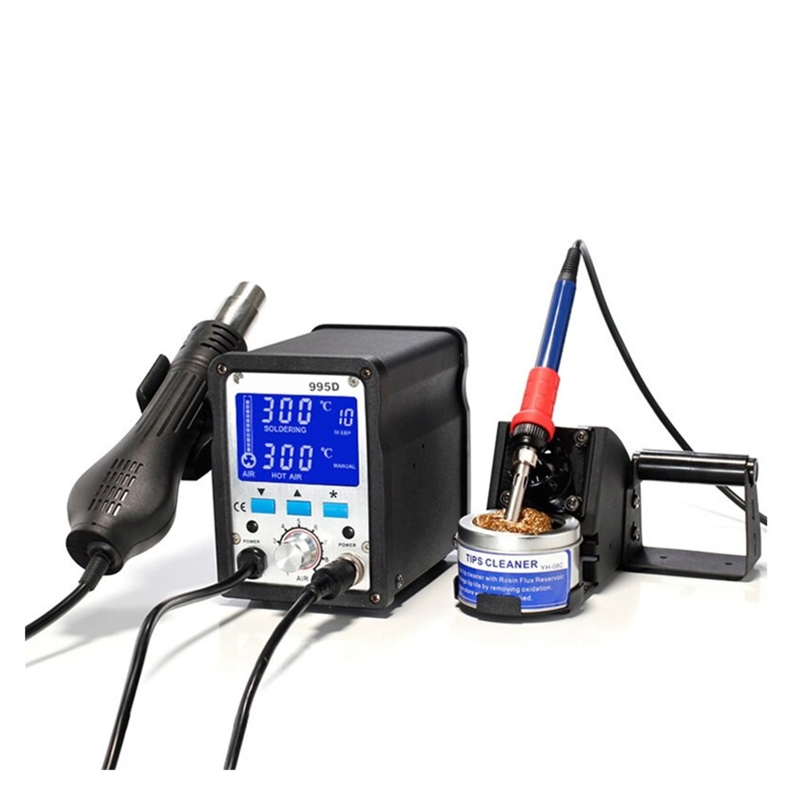 Soldering Iron Digital Hot Air Gun Soldering Welding Rework Station ...