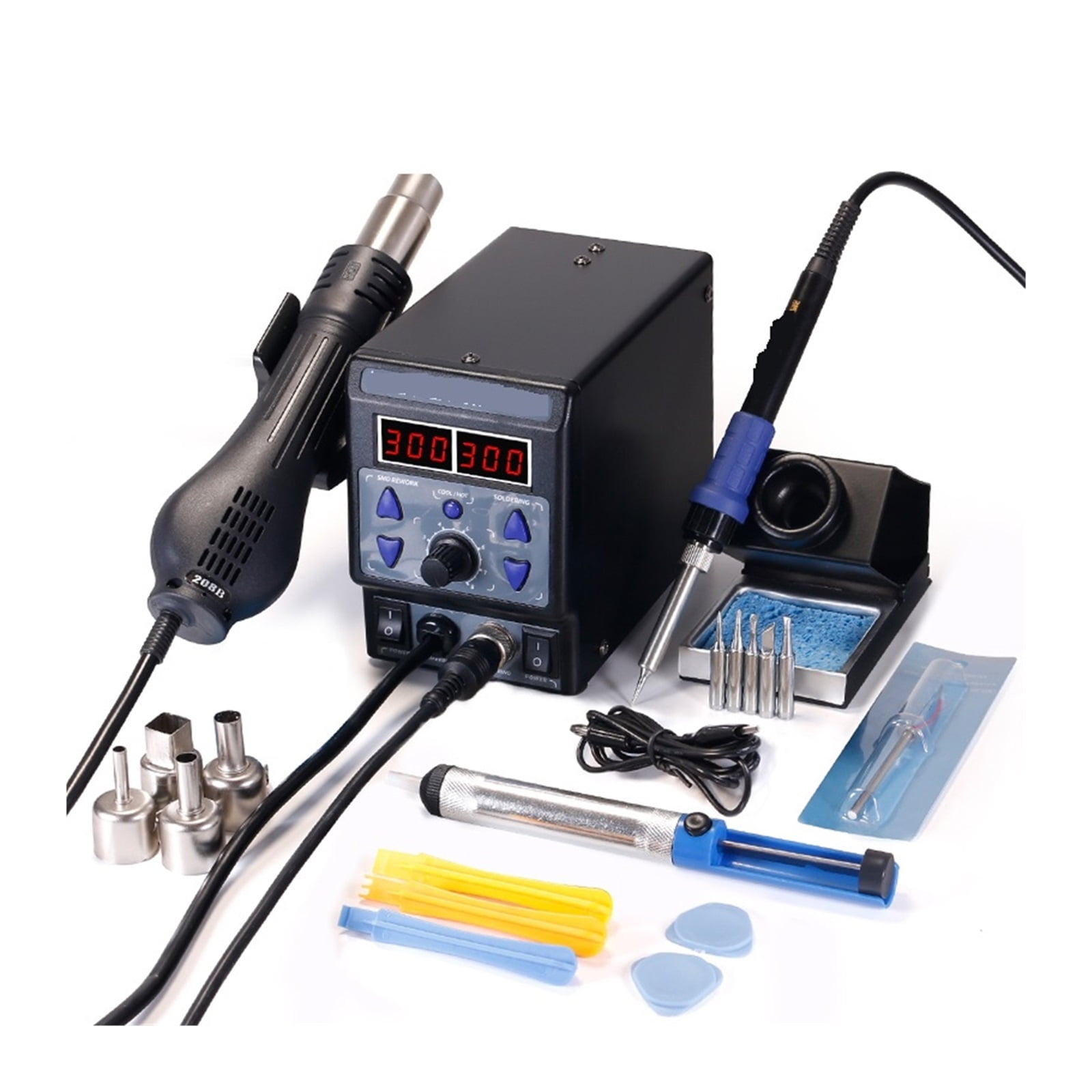 Soldering Iron,Hot Air Soldering Station DIY Digital Rework Station ...