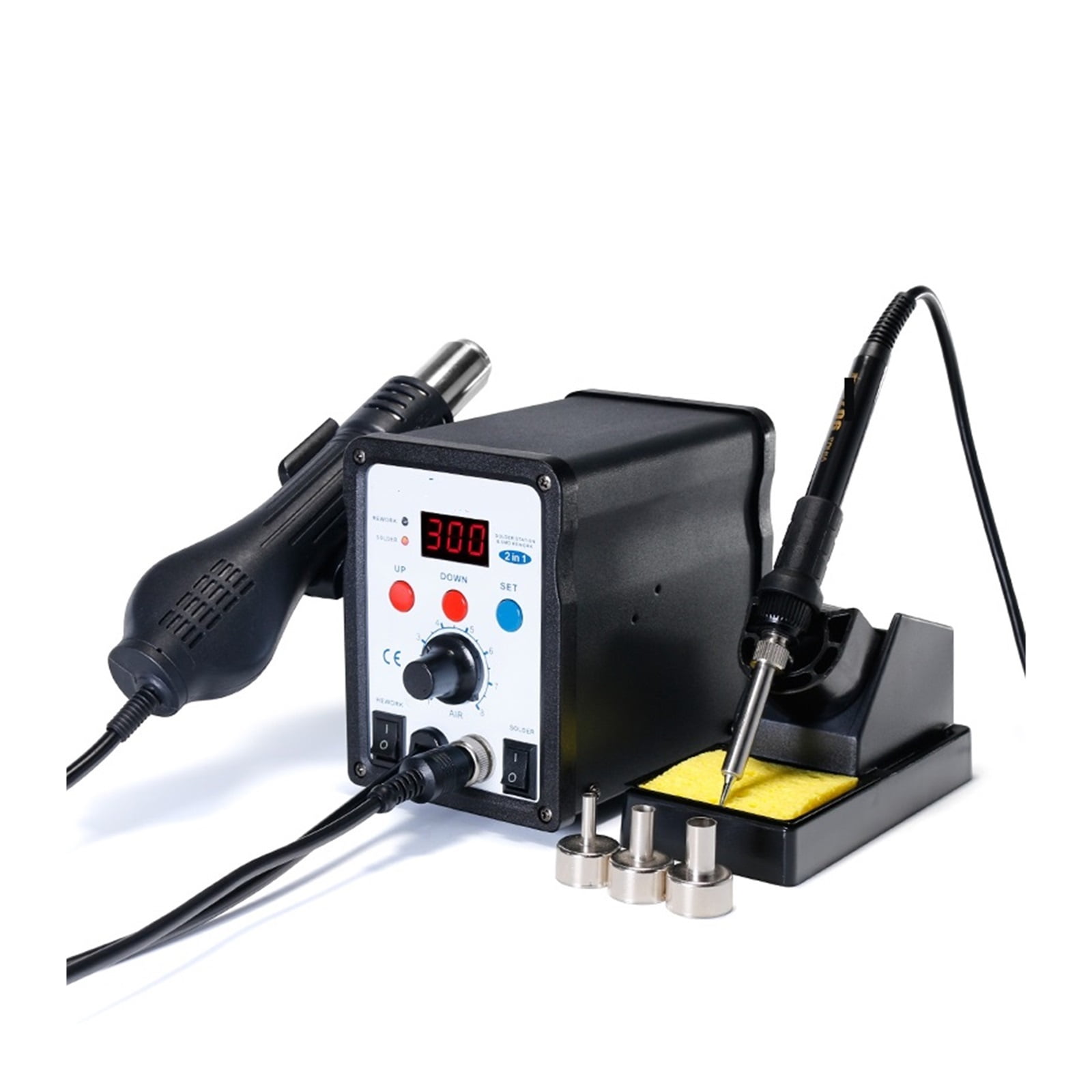 Soldering Iron,Hot Air Soldering Station DIY Digital Rework Station ...