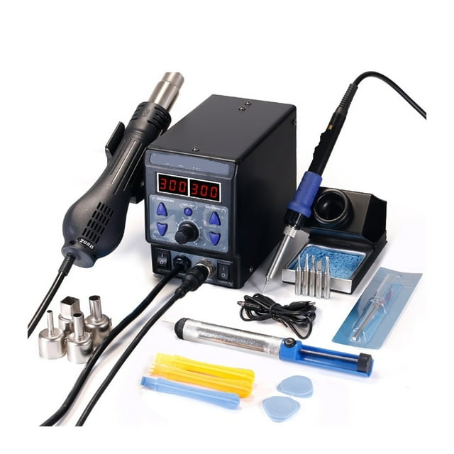Soldering Iron,Hot Air Soldering Station DIY Digital Rework Station ...
