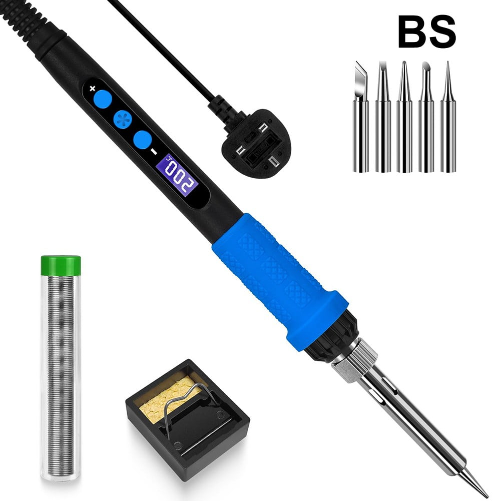Soldering Iron Kit,90W Soldering Kit 180-500℃ Lcd Adjustable ...