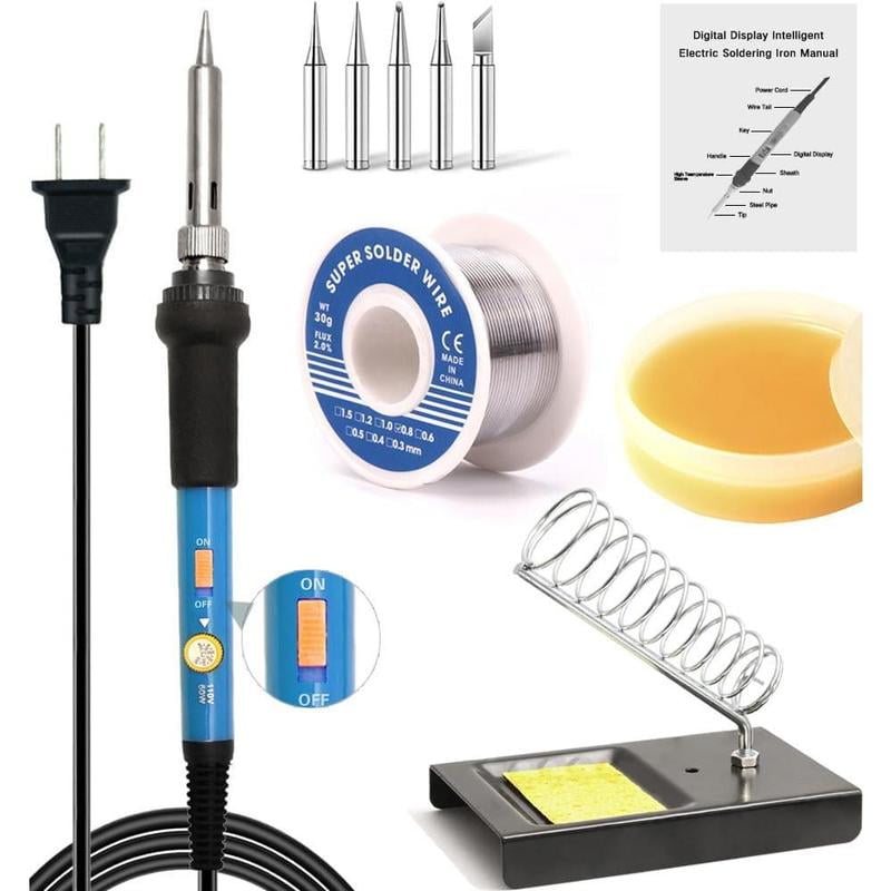 Soldering Iron Kit, Electric Soldering Gun Welding Tools with ON/OFF ...