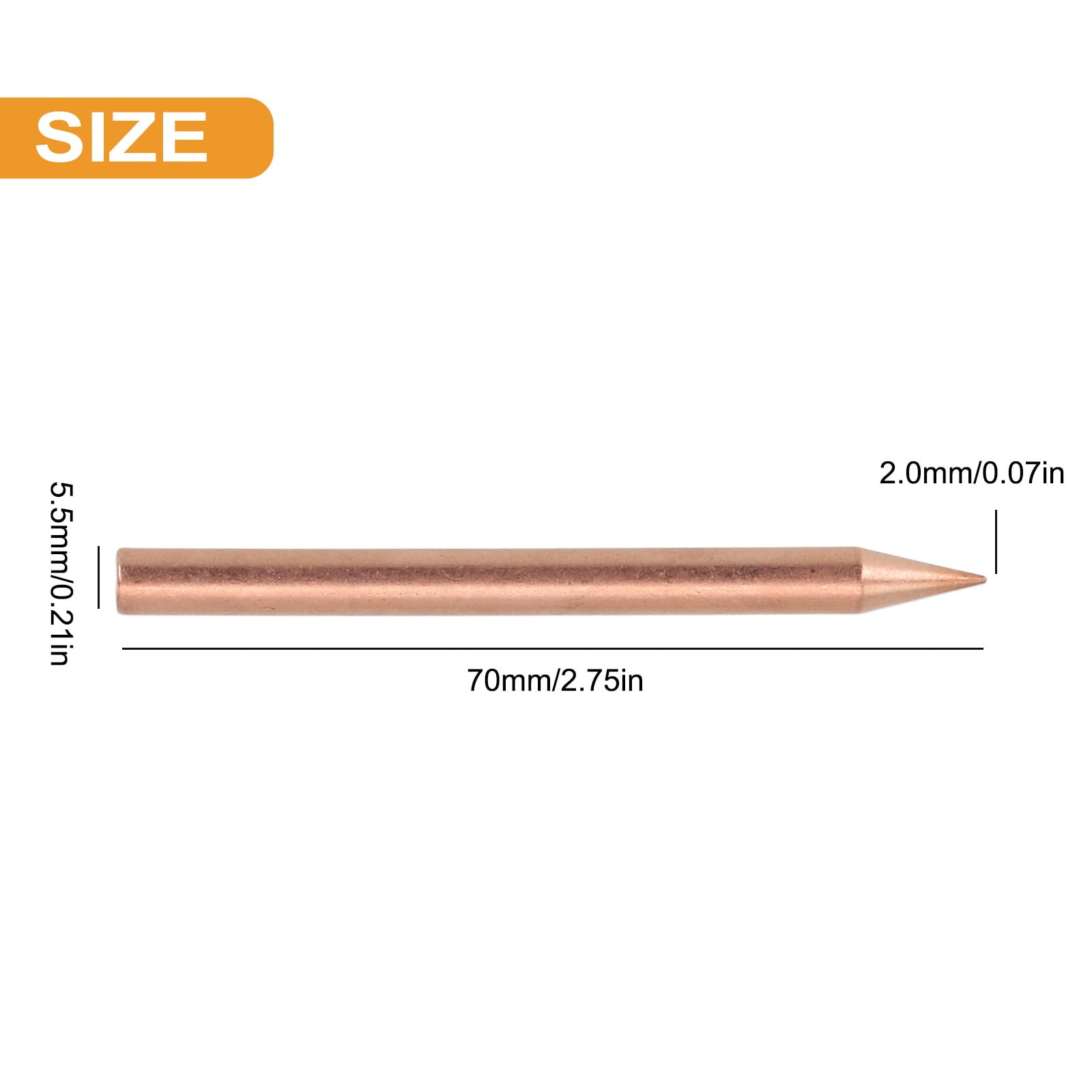 Soldering Iron Tips Copper Clamp Head Copper Solder Replacement Head ...