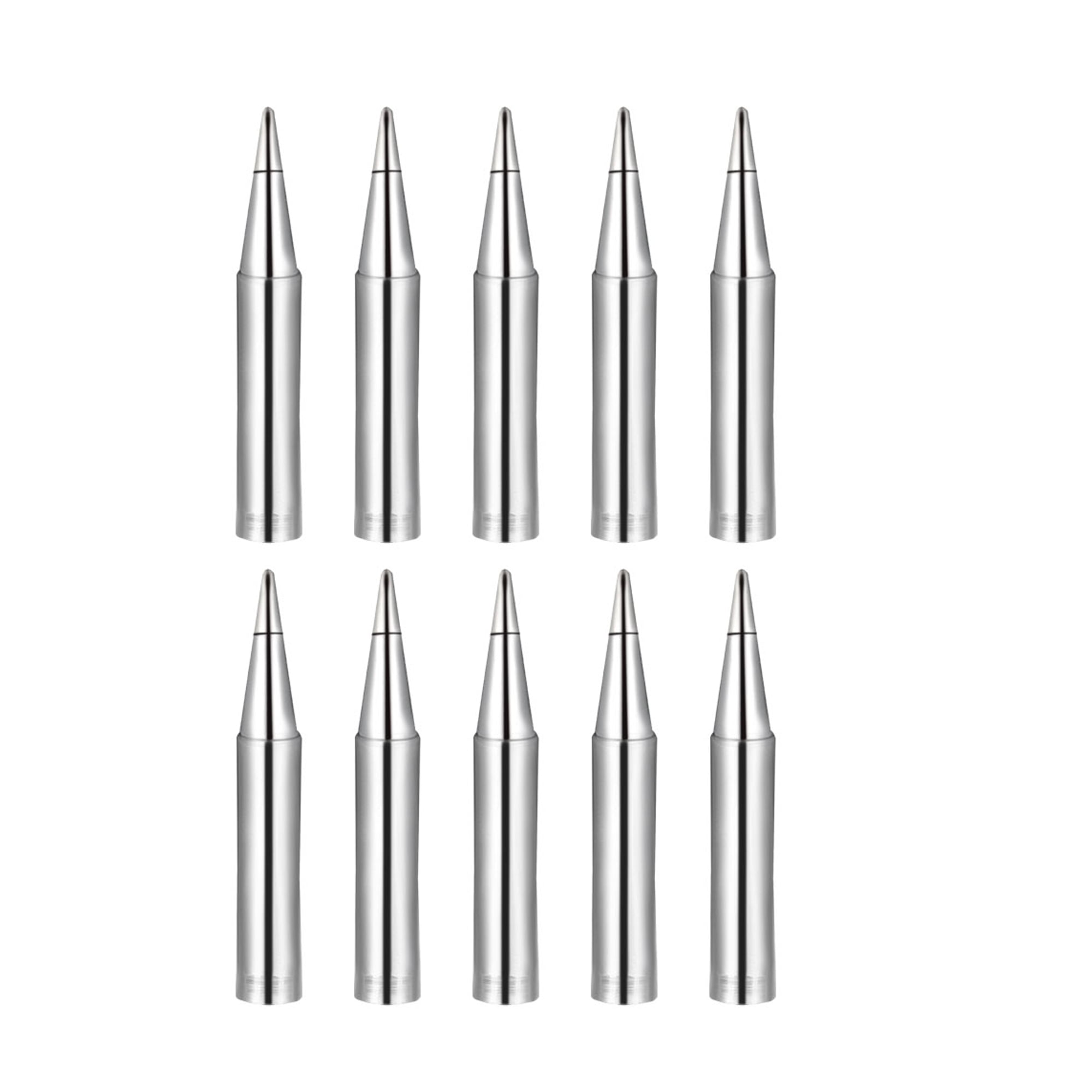 Soldering Iron Tips Flat Edge Replacement for Solder Station Tip 10pcs ...