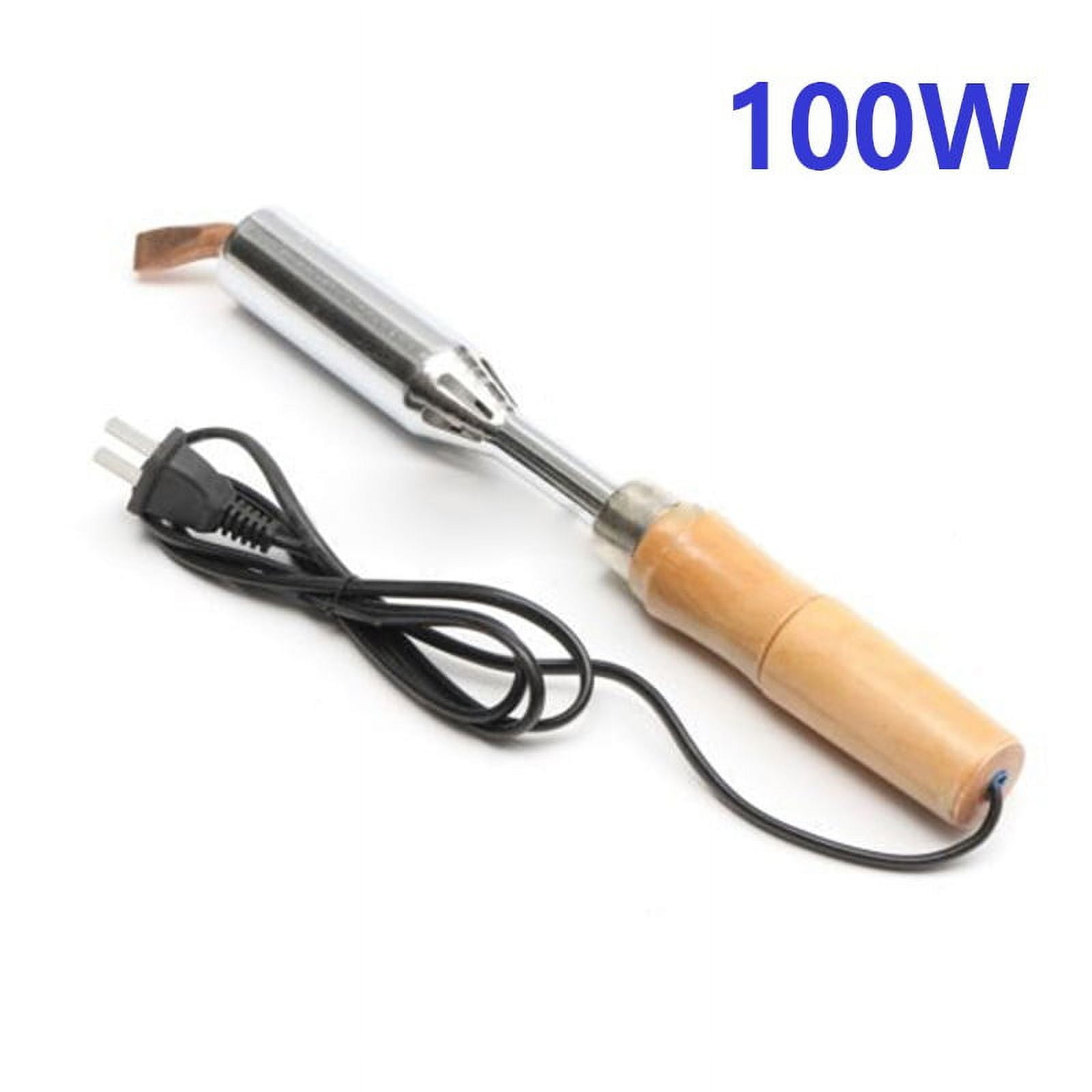 Soldering Iron Welding Electronic Copper Chisel Wood Handle 100/150/200 ...