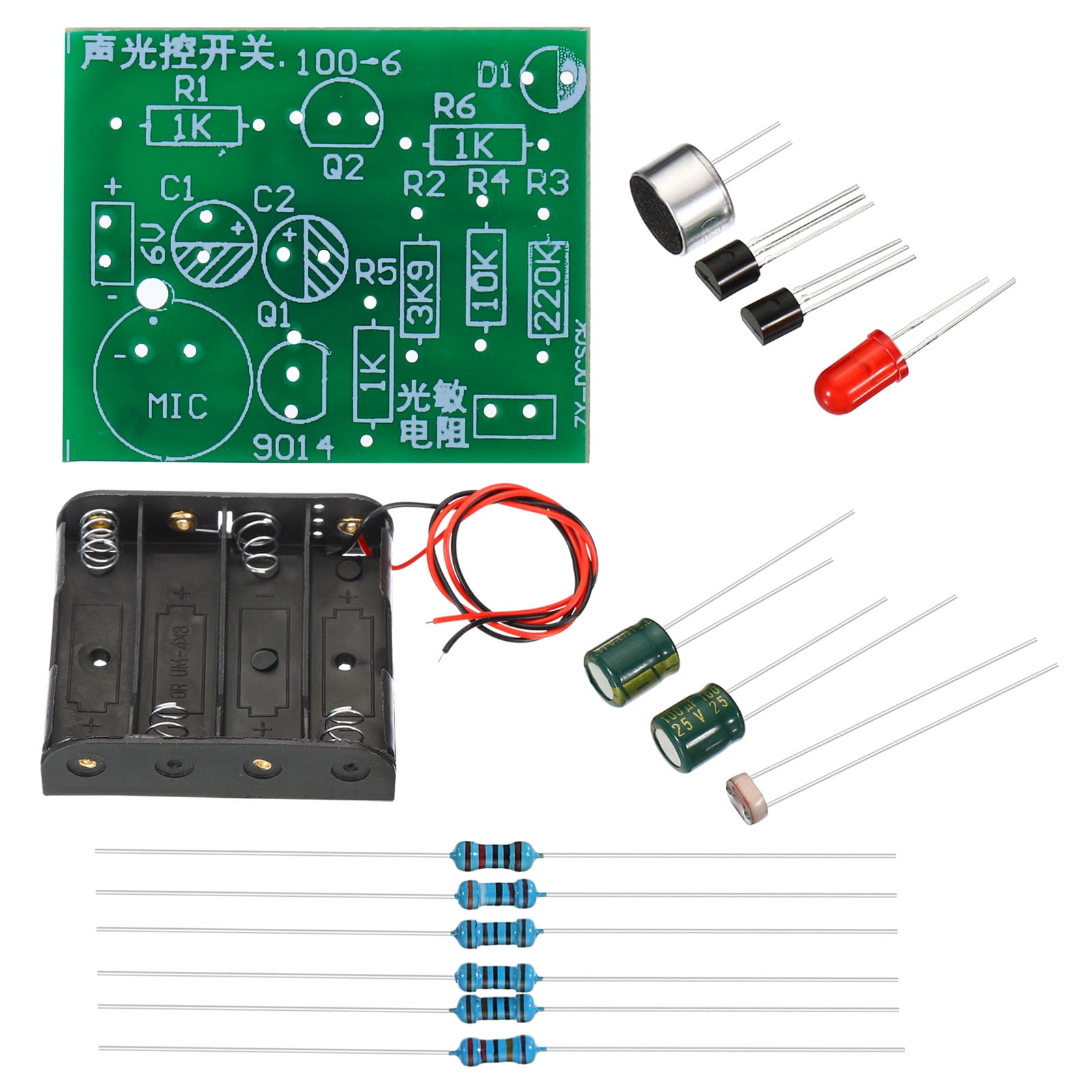 Soldering Practice Board, 2Set Electronics Kit PCB Board DIY Welding ...