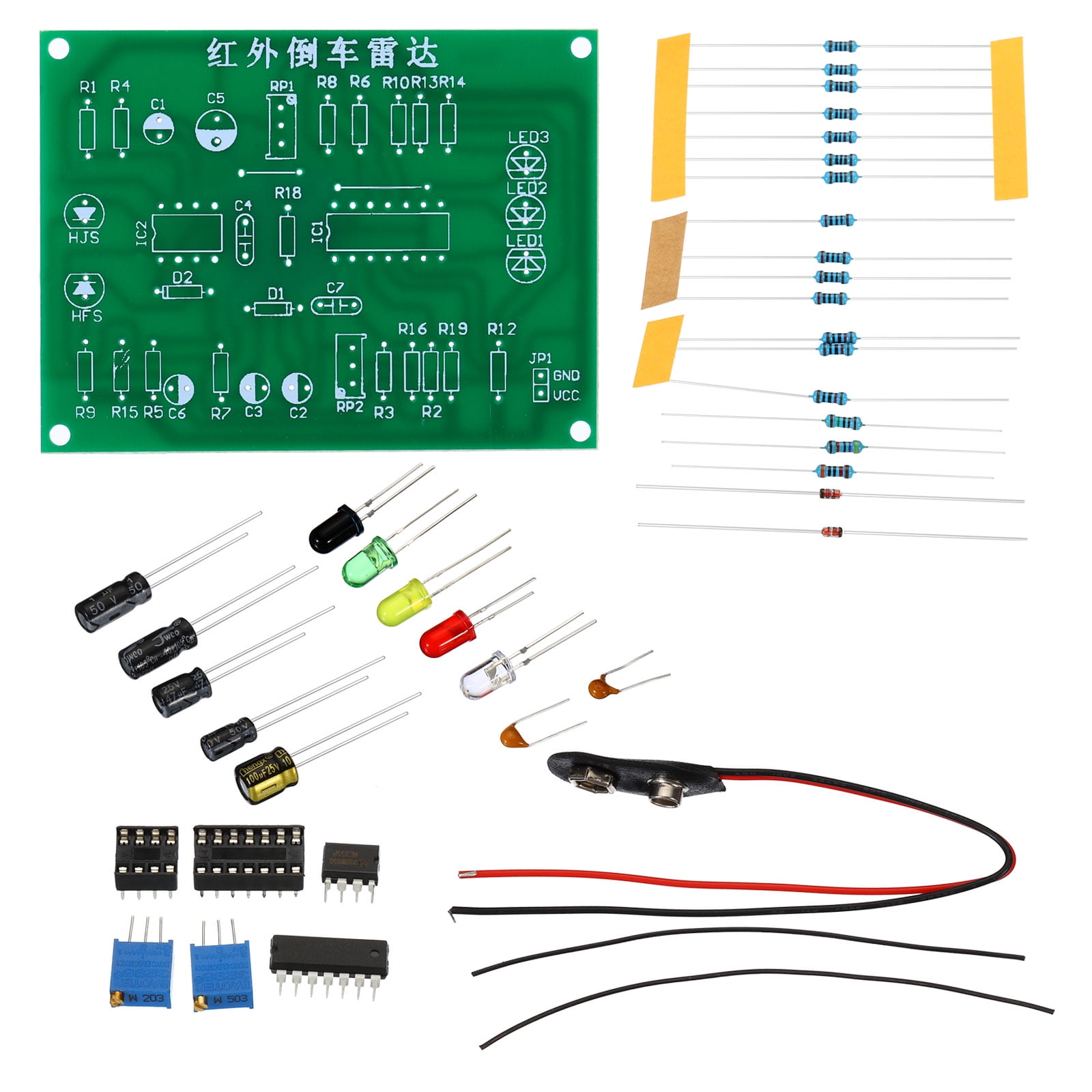 Soldering Practice Board, 3 Set Electronics Kit PCB Board DIY Welding ...