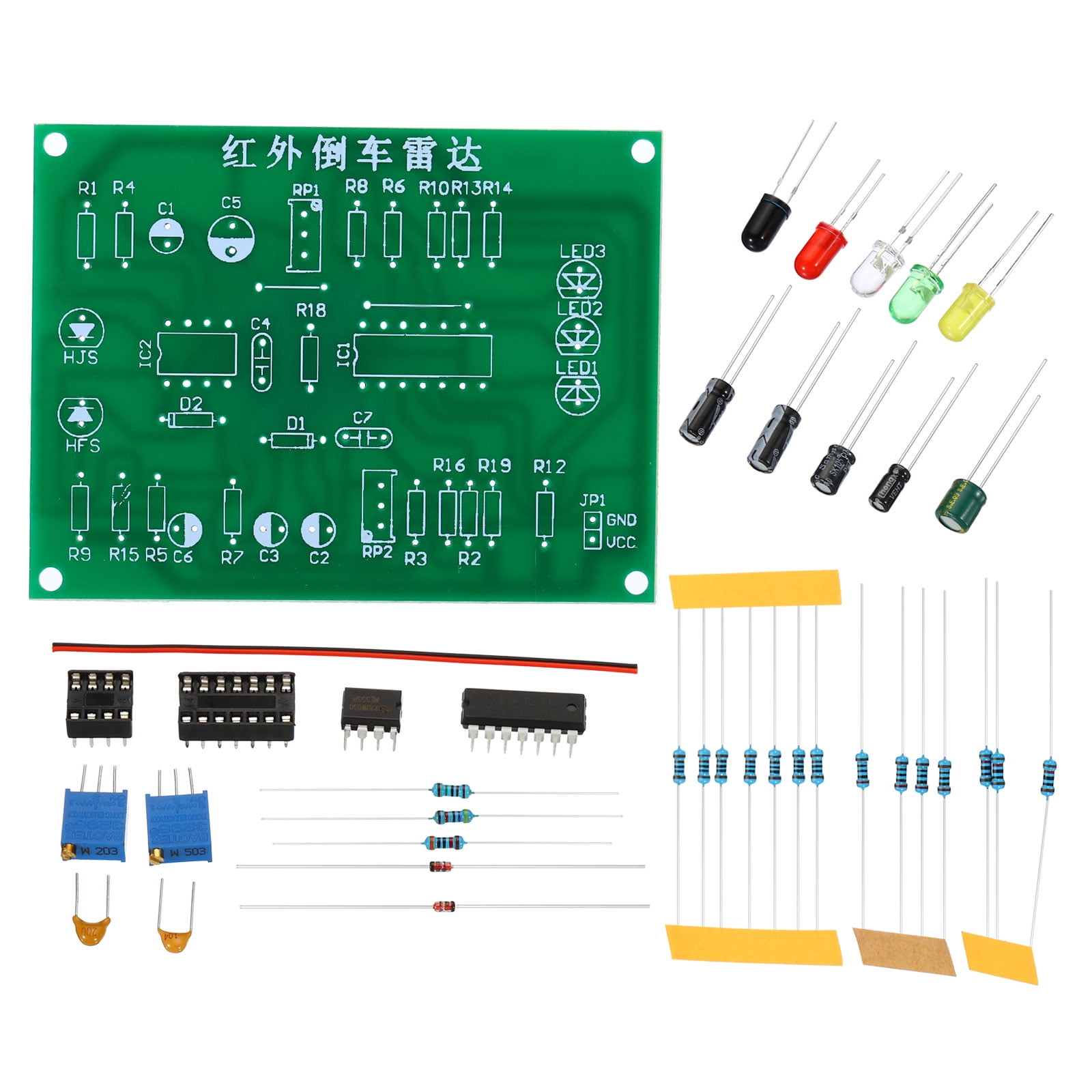 Soldering Practice Board, 2 Set Electronics Kit Prototype PCB Board DIY ...