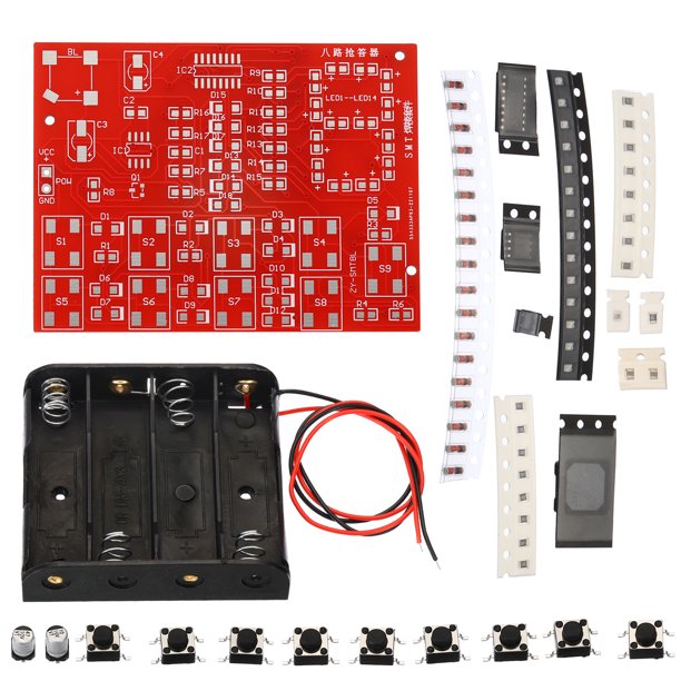 Soldering Practice Board, Electronics Kit PCB Board DIY Welding Circuit ...