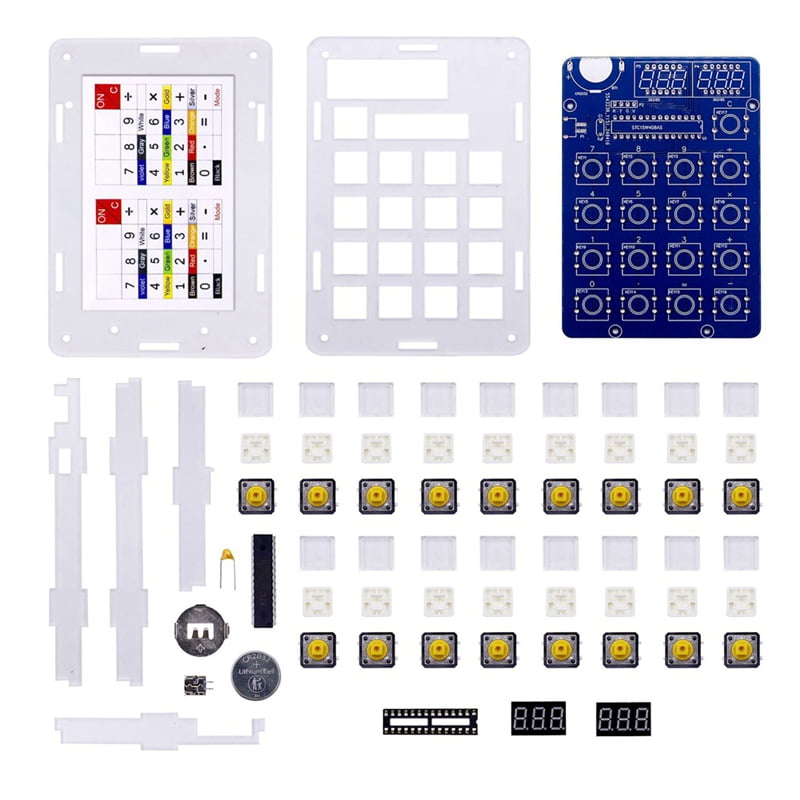 Soldering Practice Kit, 6 Digits DIY Calculator Kit USB/Battery Powered ...