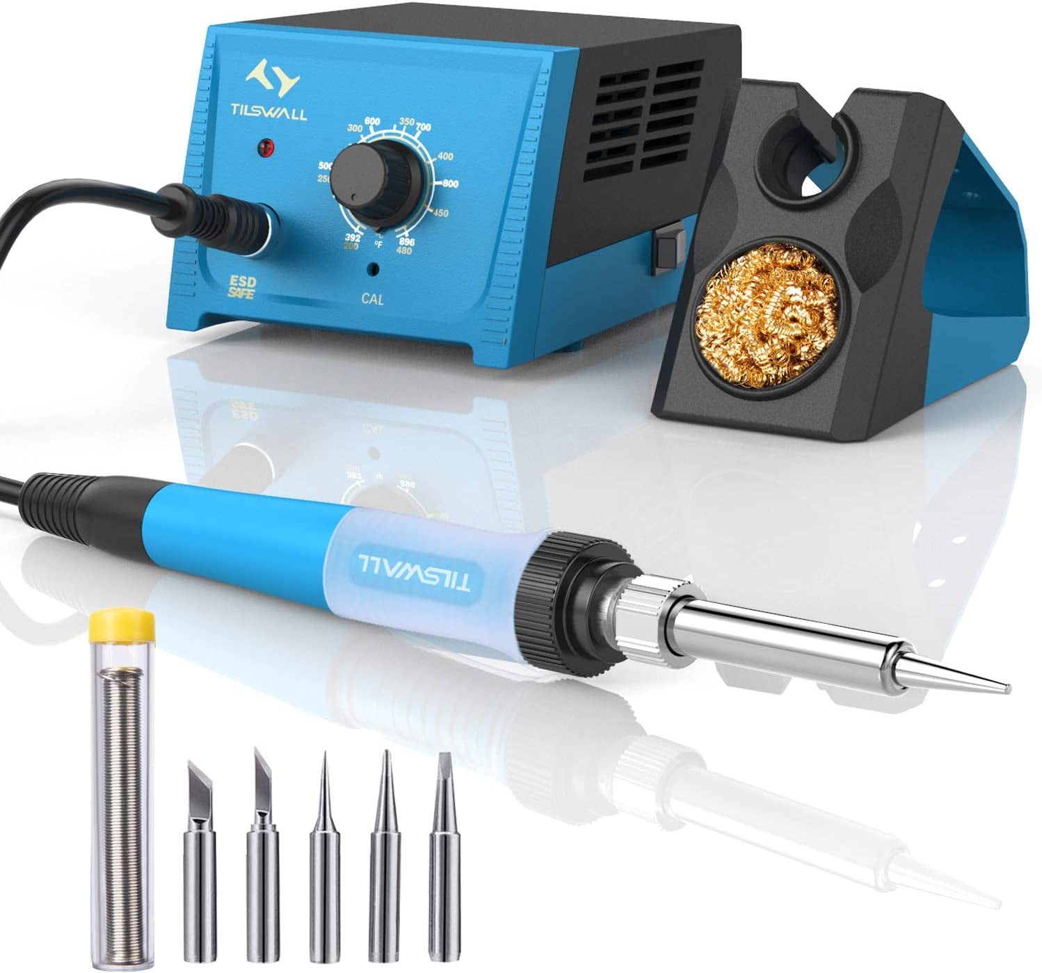 Soldering Station, 65W Tilswall Solder Station Welding Iron with Smart ...