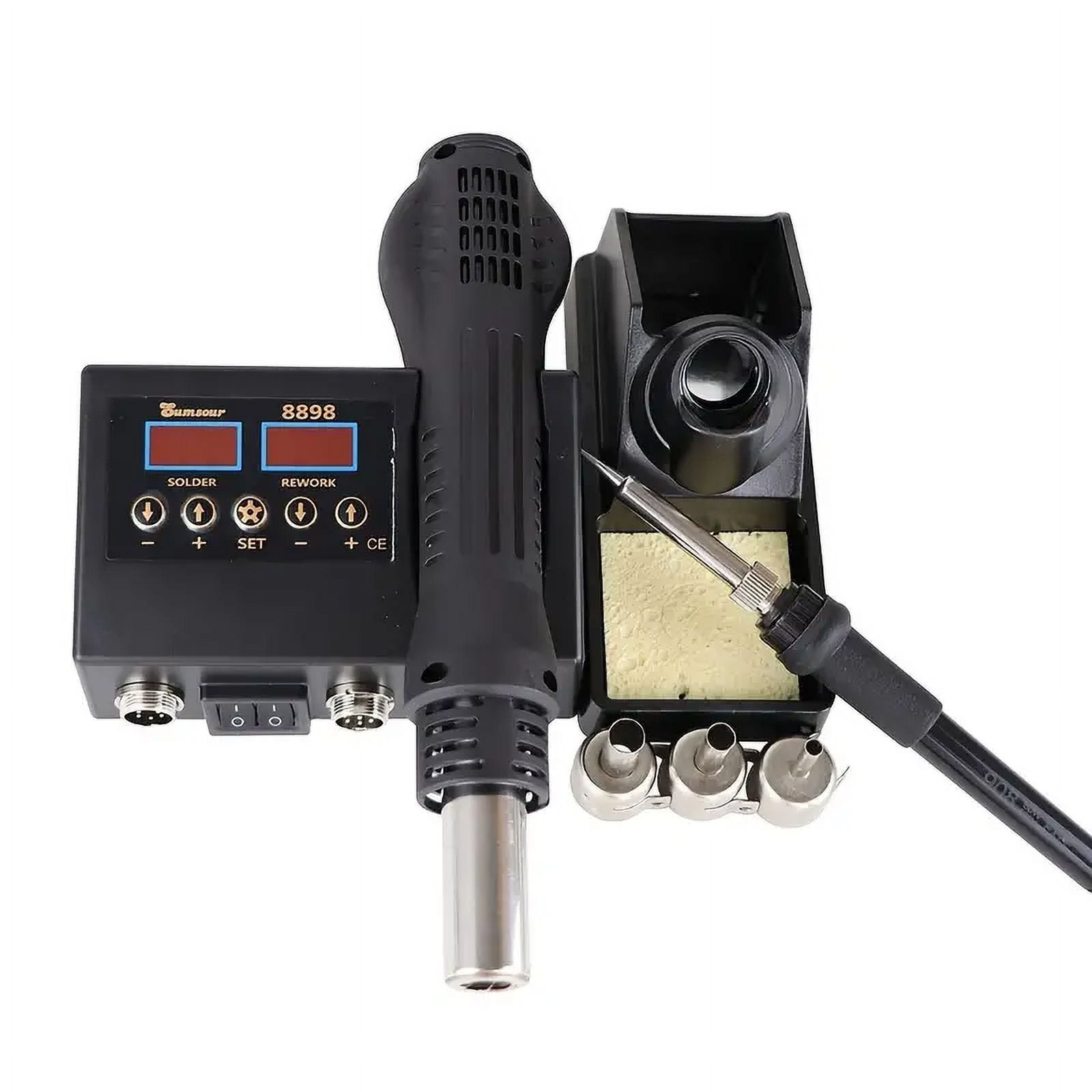 Soldering Station Digital Temperature Adjustable 2 In 1 SMD Soldering ...