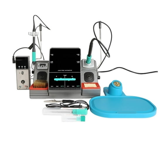 Soldering Station,Tips Dual Station Soldering Rework Station for Cell ...