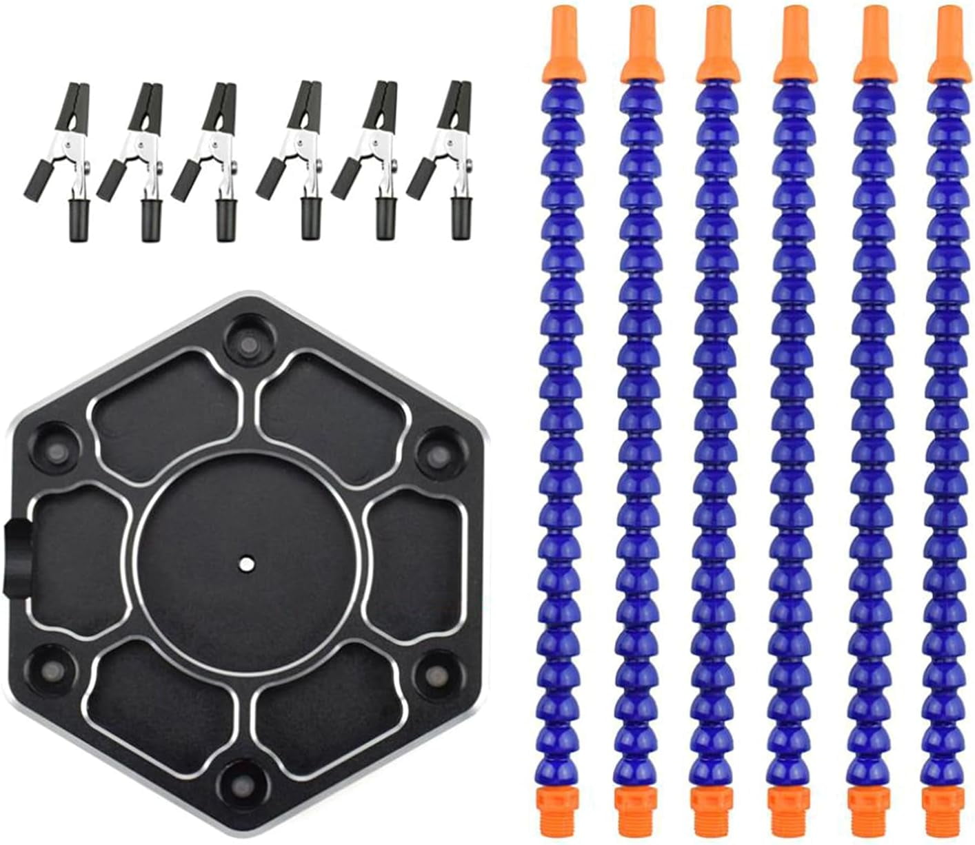Soldering Station With Six Flexible Arms Metal Base Soldering Tool 6 ...