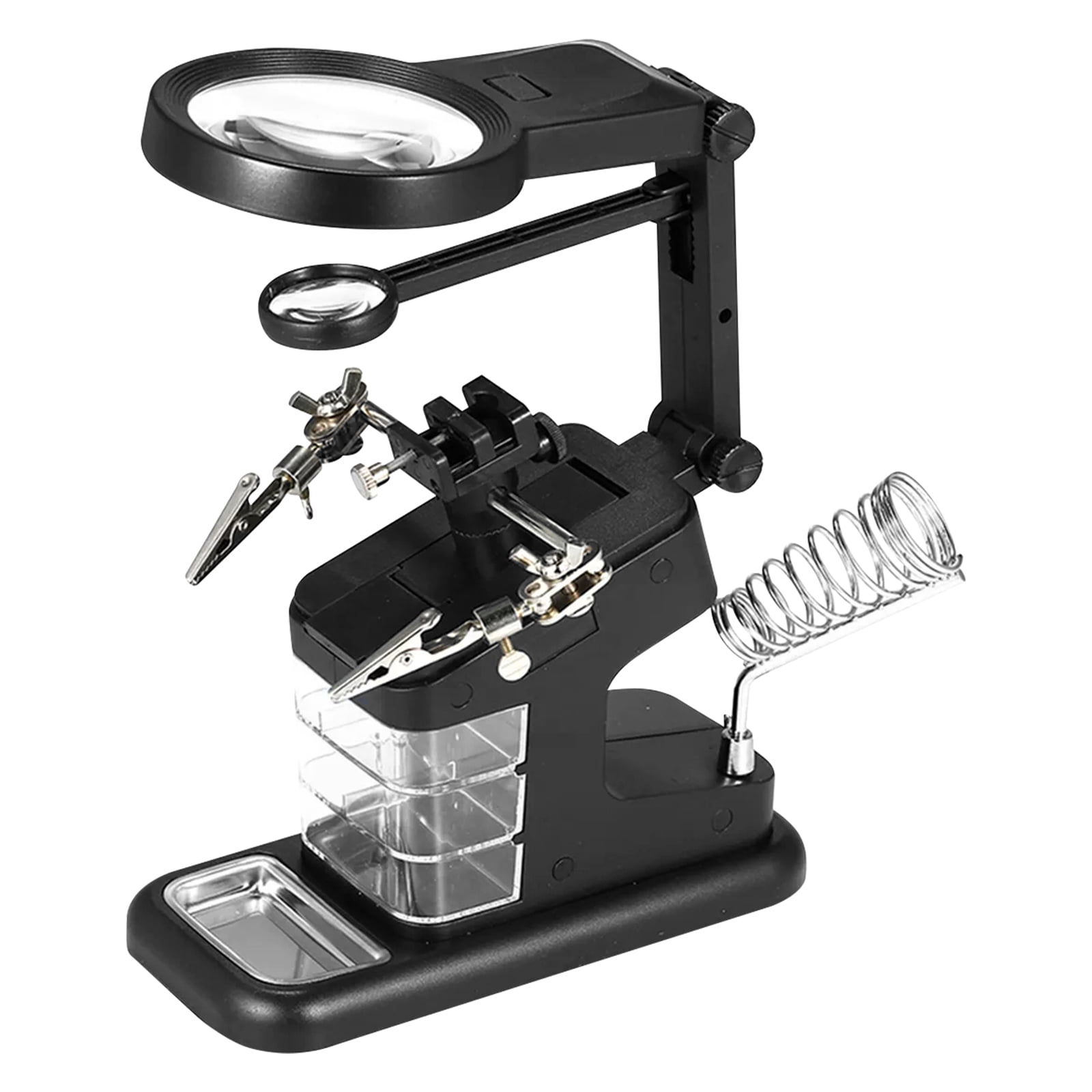 Soldering Station with LED Magnifier and Desk Clamp for Electronics ...