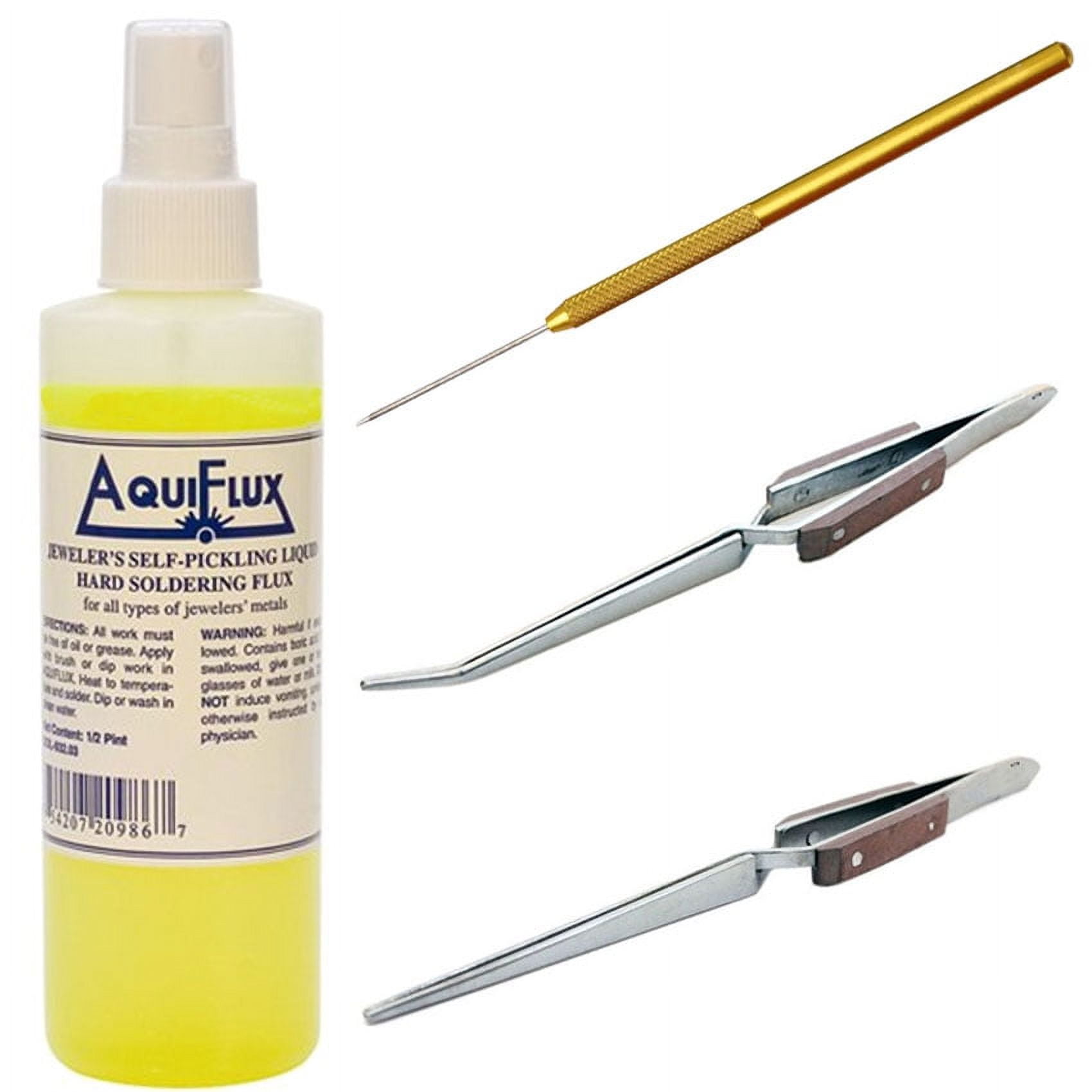 Soldering Tools Set of Tweezers,Titanium Solder Pick Pickling Flux for ...