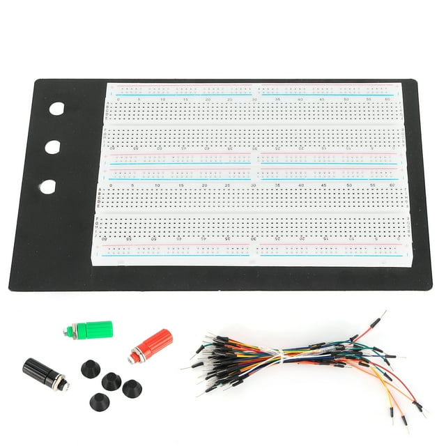 Solderless Breadboard 1660 Points with 65 Jumper Wires 3 Binding Posts ...