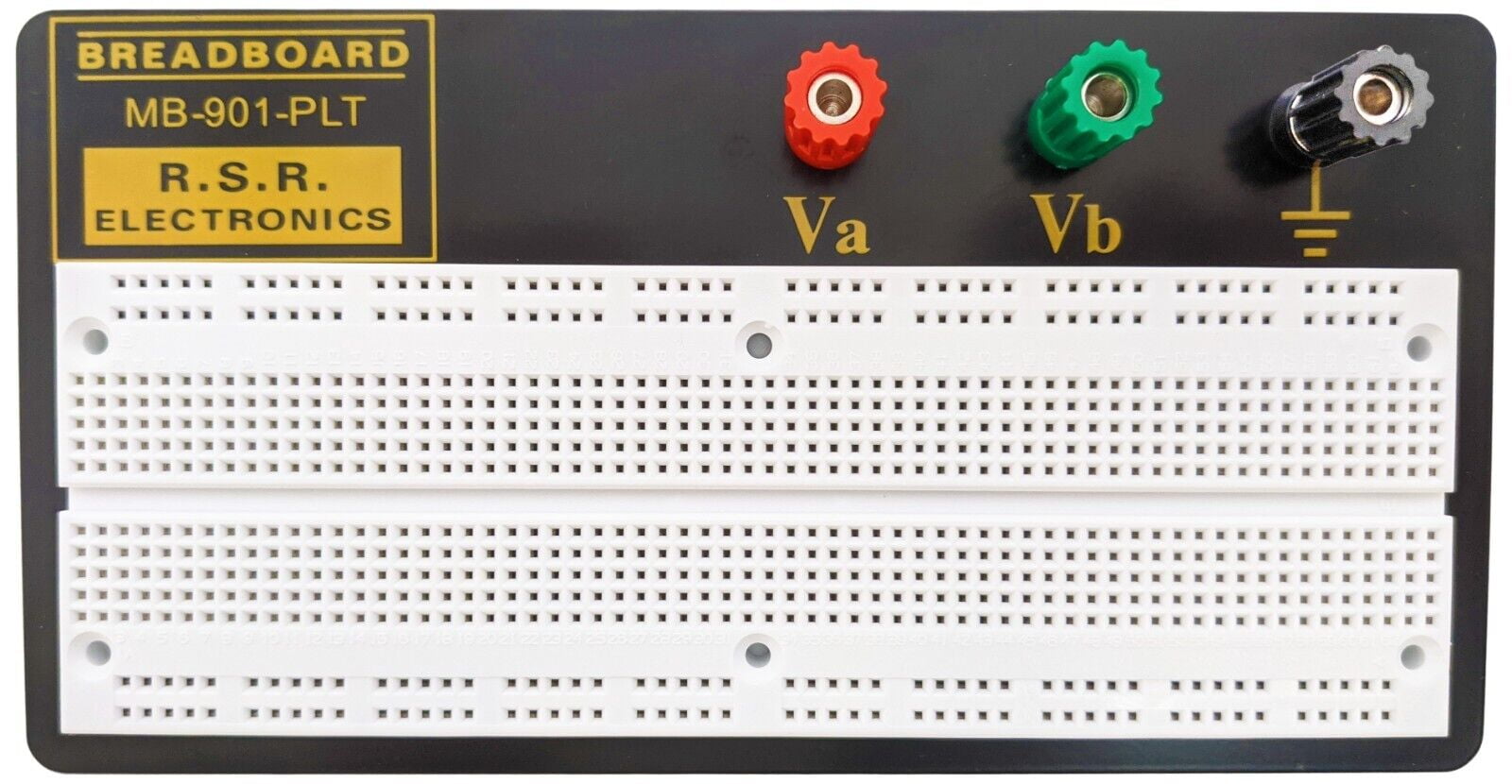 Solderless Breadboard with Metal Backplate, 840 Tie Points, 3 Binding ...