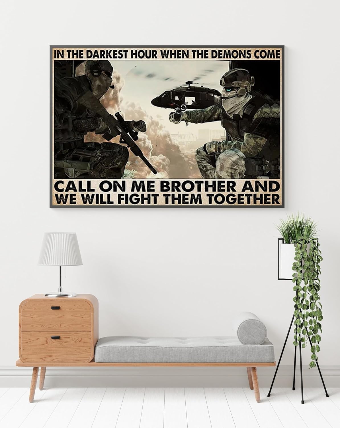 Soldier Art in The Darkest Hour When The Demons Come American Veteran ...