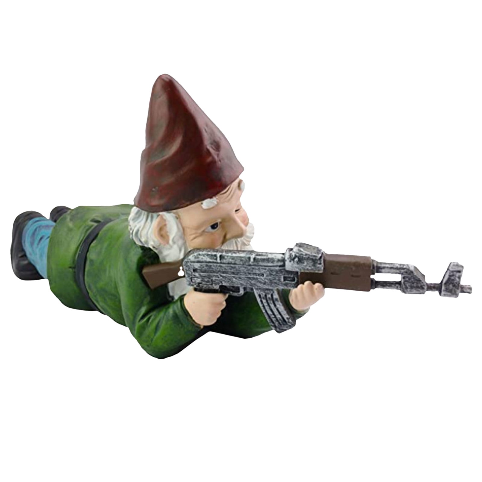 Soldier Garden Statue Resin Sculpture Outdoor for Patio and Pot Display ...