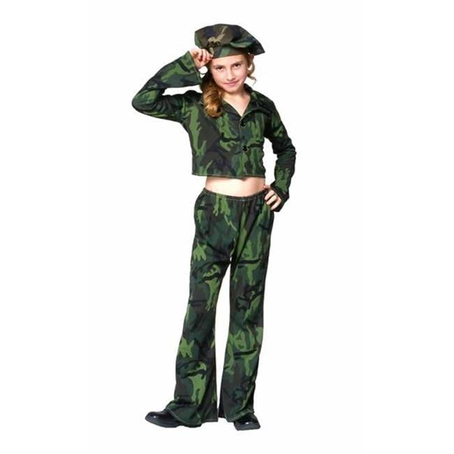 Soldier Girl Costume Child-Large - Walmart.com