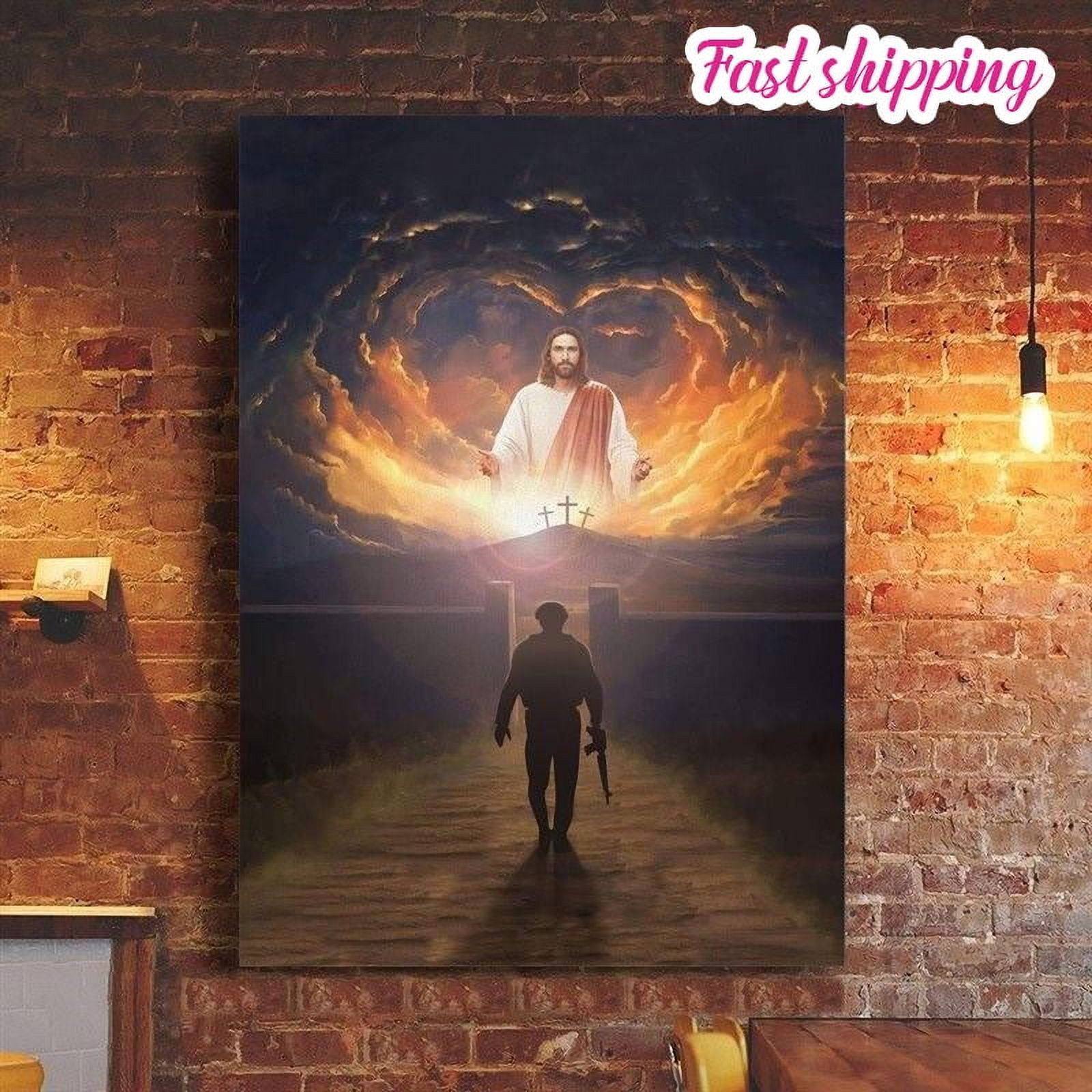 Soldier Jesus Poster Wall Art Vertical 24 x 36 Inch Poster - Walmart.com