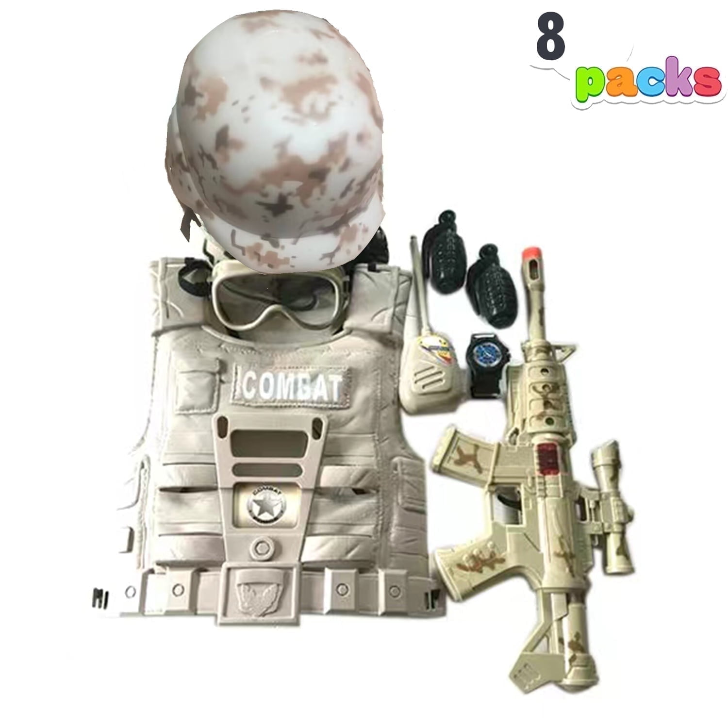 Role Play Fancy Dress Up Set for Pretend Play, Christmas Birthday ...