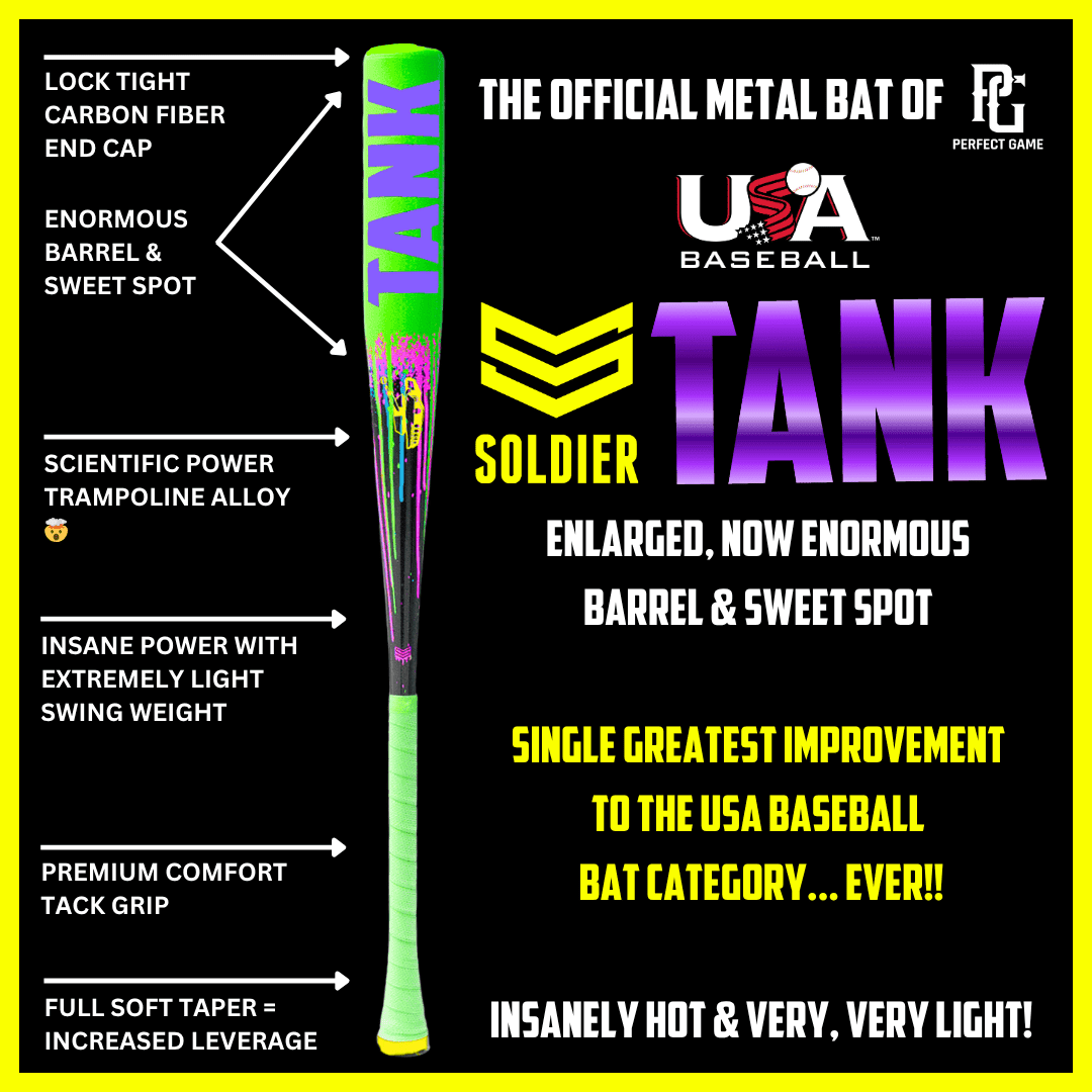 Soldier Tank Drip USA Baseball Bat - Walmart.com