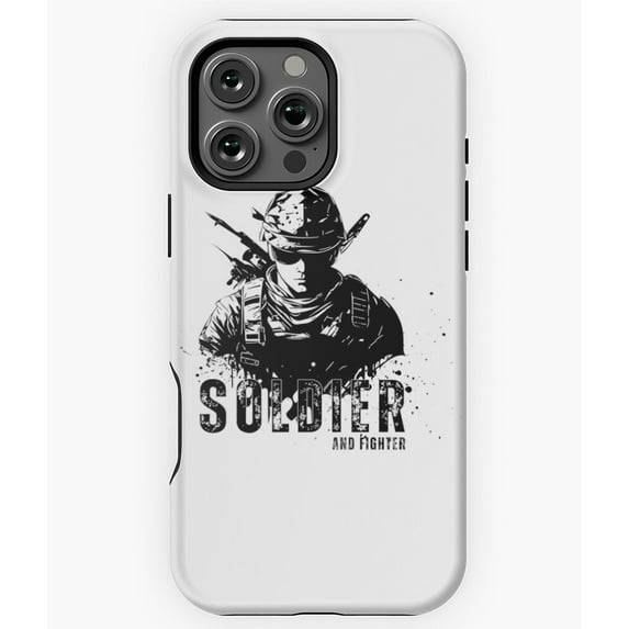 Soldier and Fighter Military Phone Case for iPhone 16 15 14 13 12 11 ...