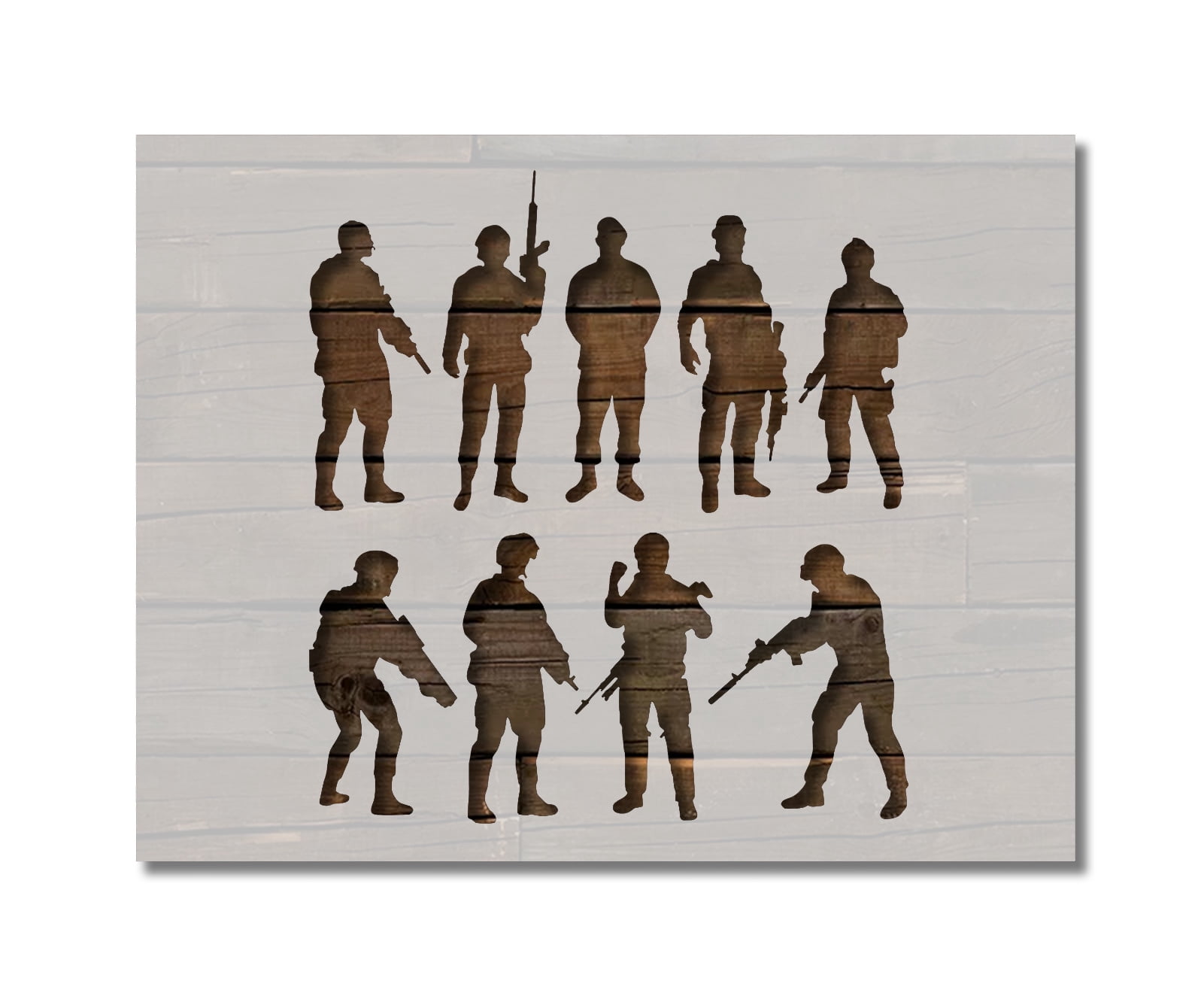 Soldiers Army Marines Military Stencil Template Reusable 8.5 x 11 for ...