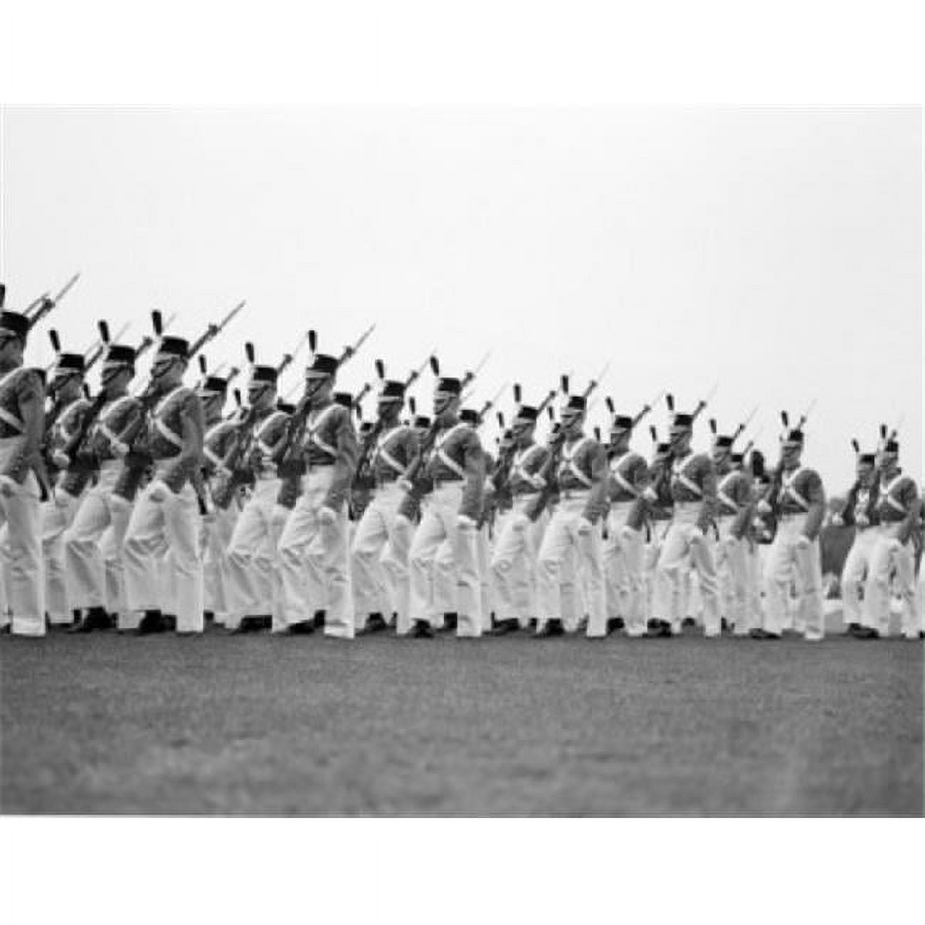 Soldiers Marching in Parade Formation Poster Print - 18 x 24 in ...