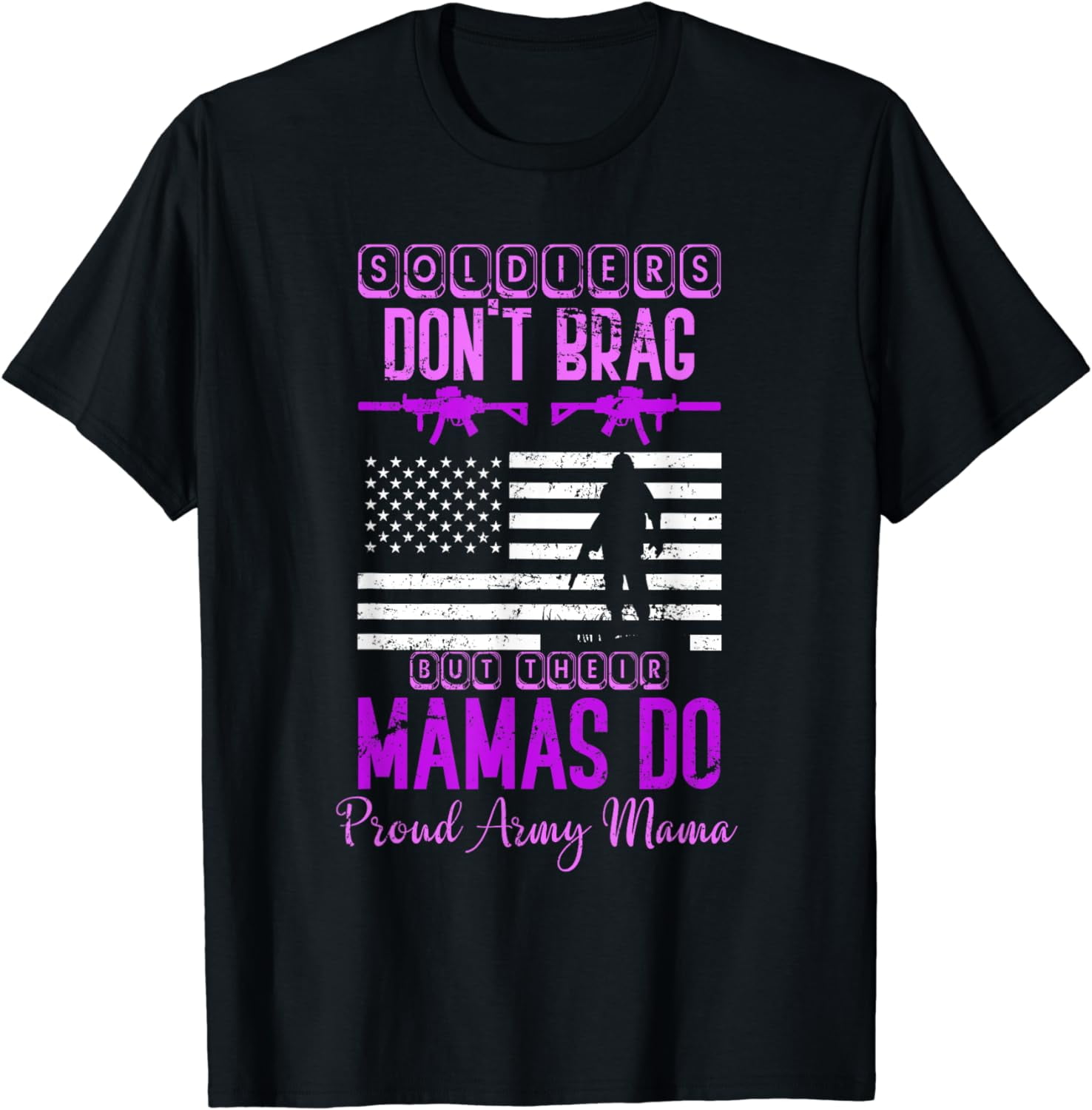 Soldiers Mom Mothers Day Gift Proud Army Mother T-Shirt - Walmart.com